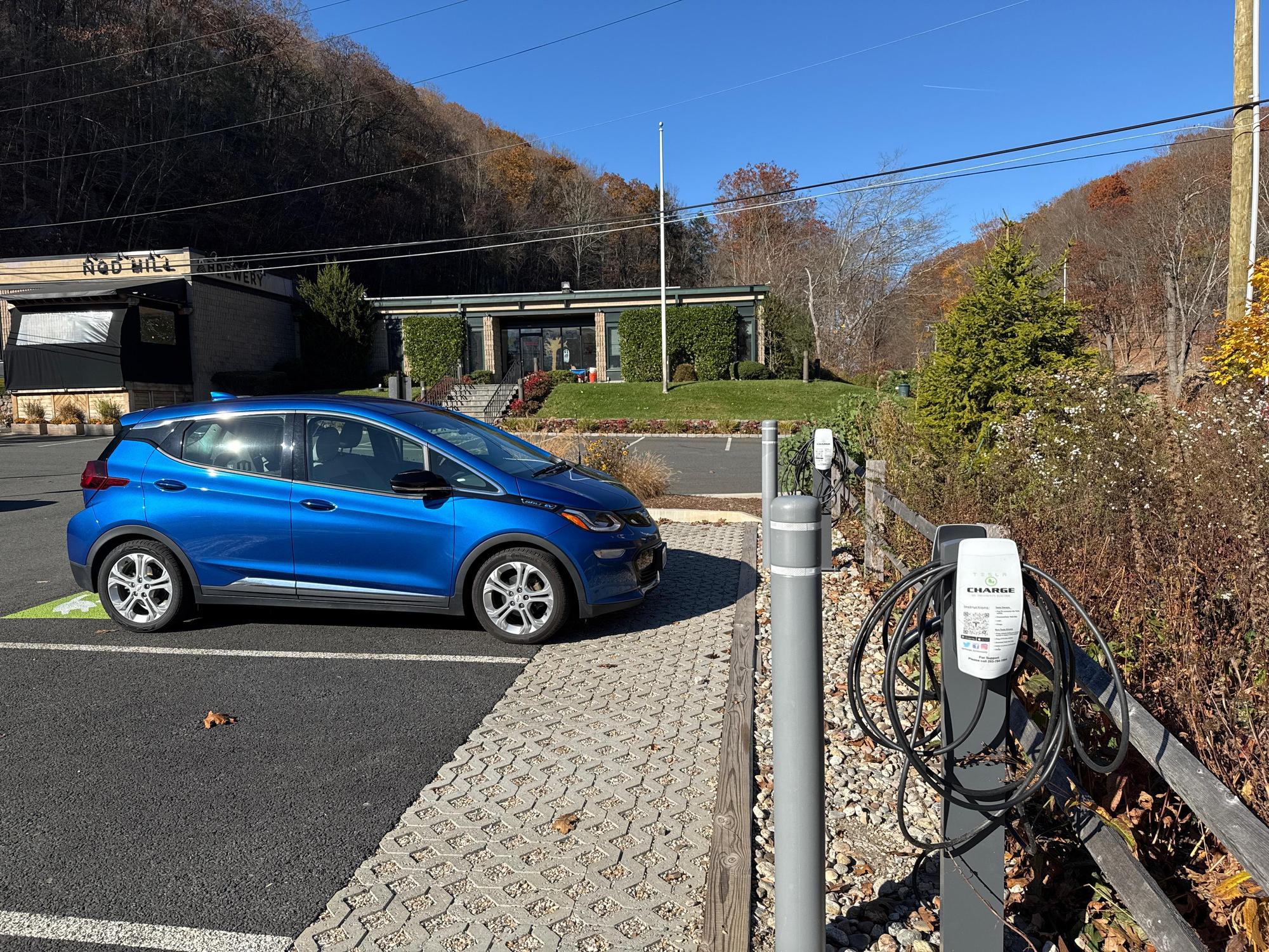 Nod Hill Brewery - Tesla Destination Charging | Ridgefield, CT | EV Station