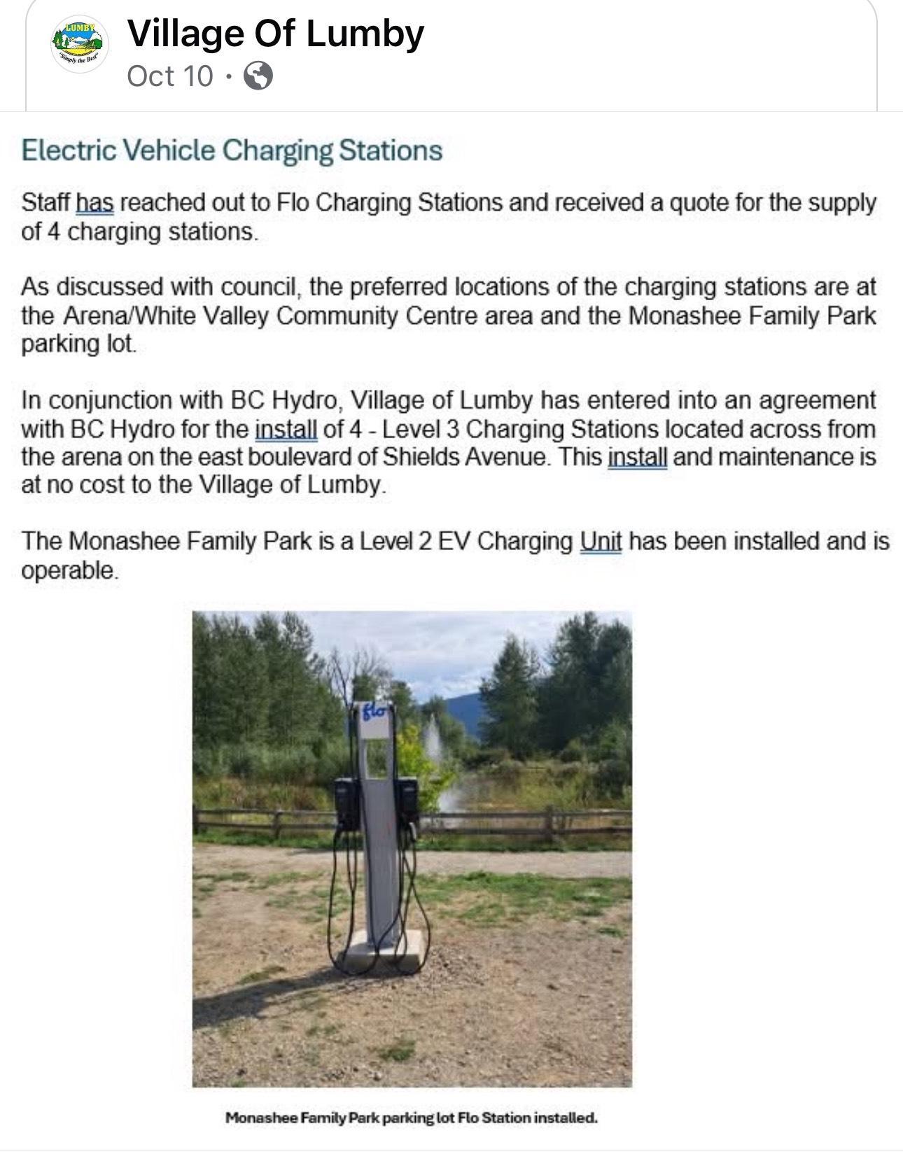 Lumby BC (Coming Soon) | Lumby, BC | EV Station