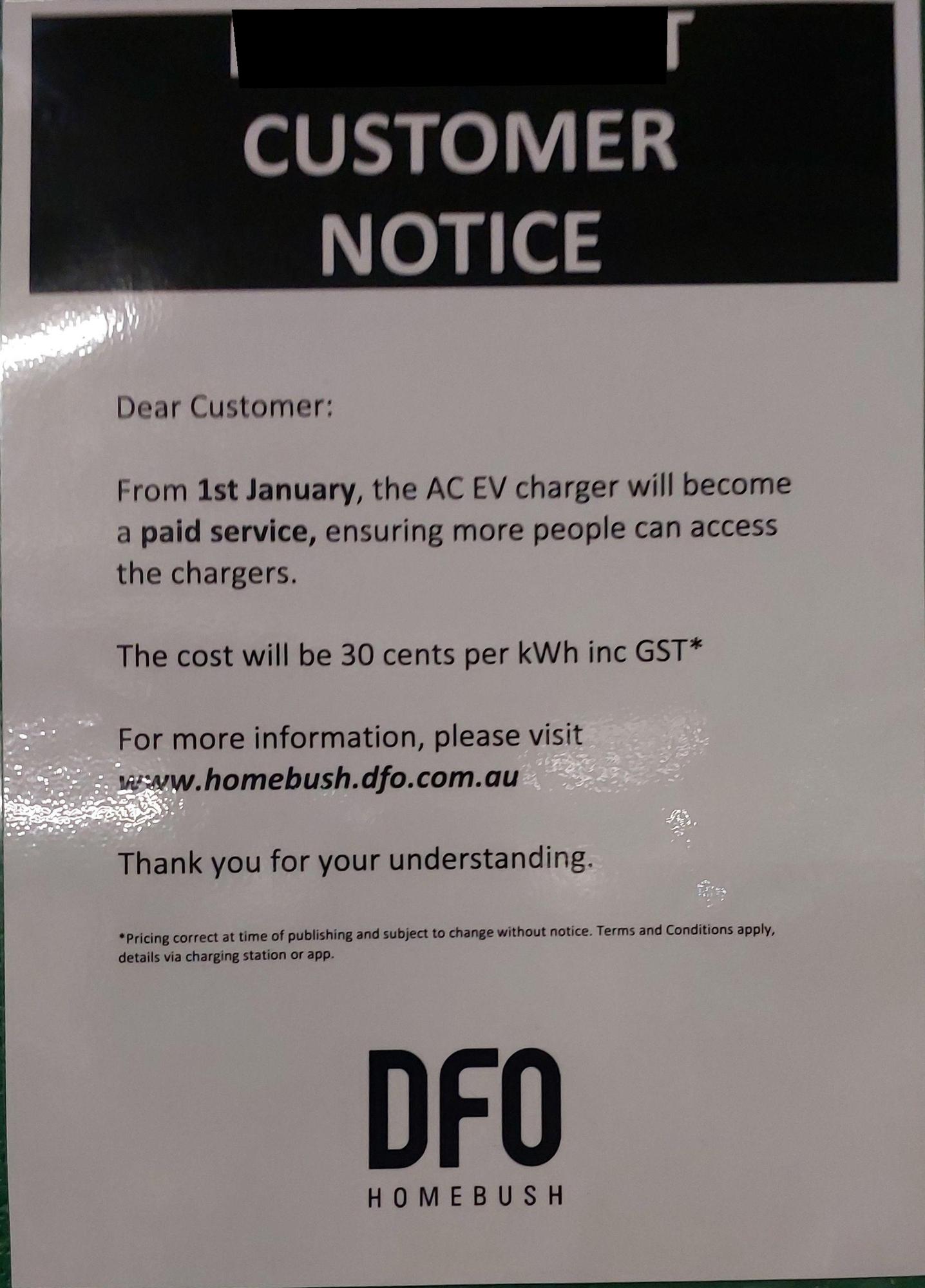 DFO Homebush (2) | Homebush, NSW | EV Station