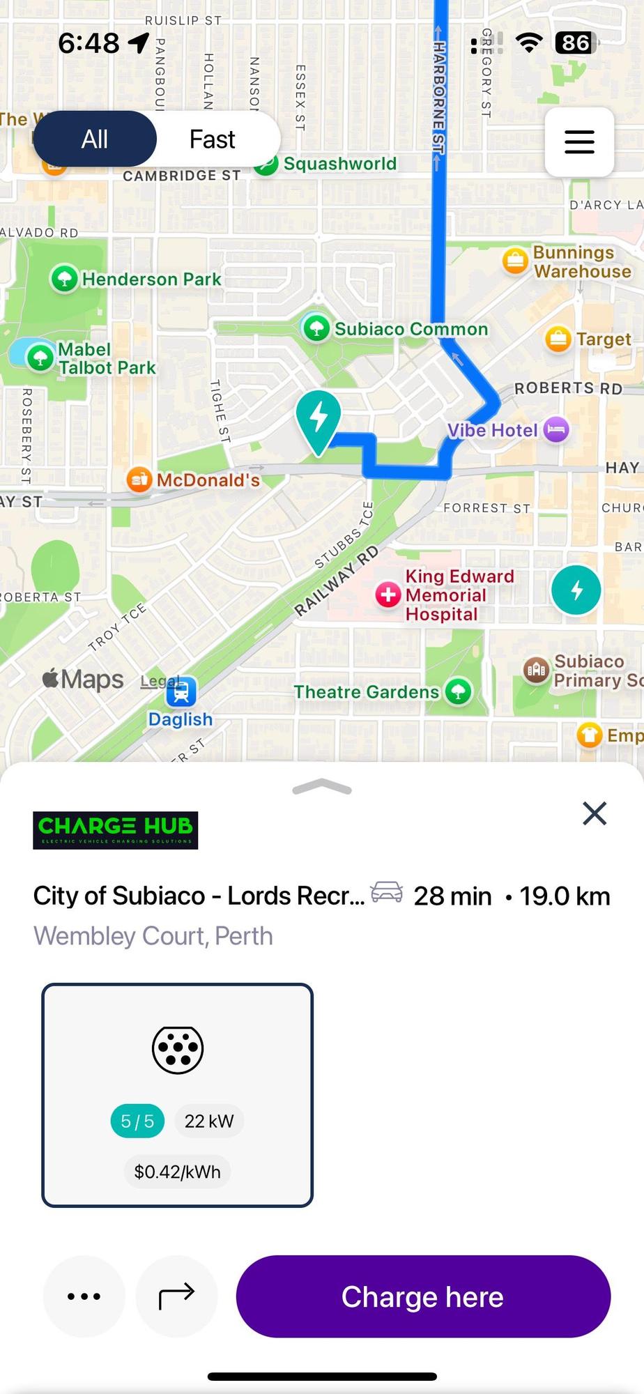 Lords - City of Subiaco | Subiaco, WA | EV Station