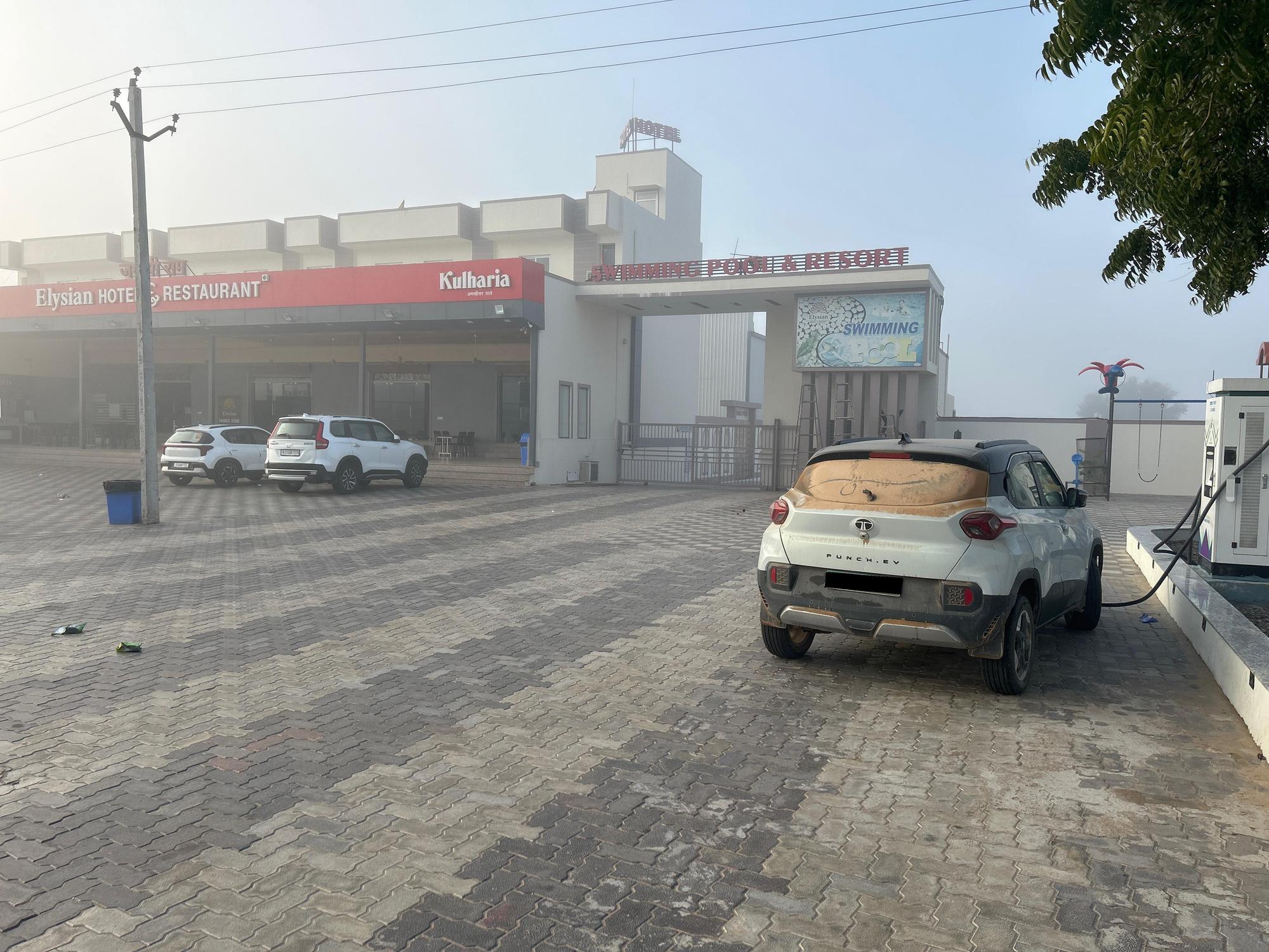 Elysian Hotel,Tata power DC fast charger | Bukaram Sotan, RJ | EV Station