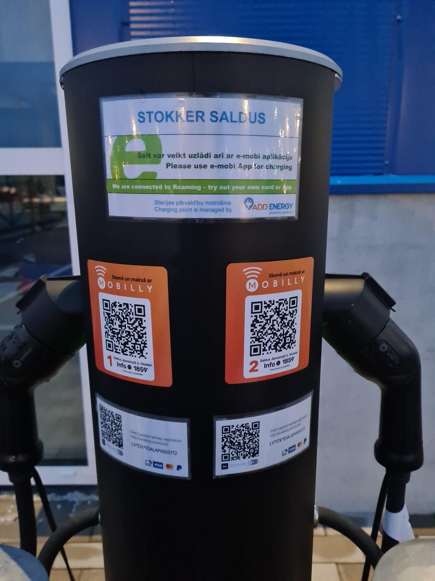 Saldus Stokker | Saldus, Saldus novads | EV Station