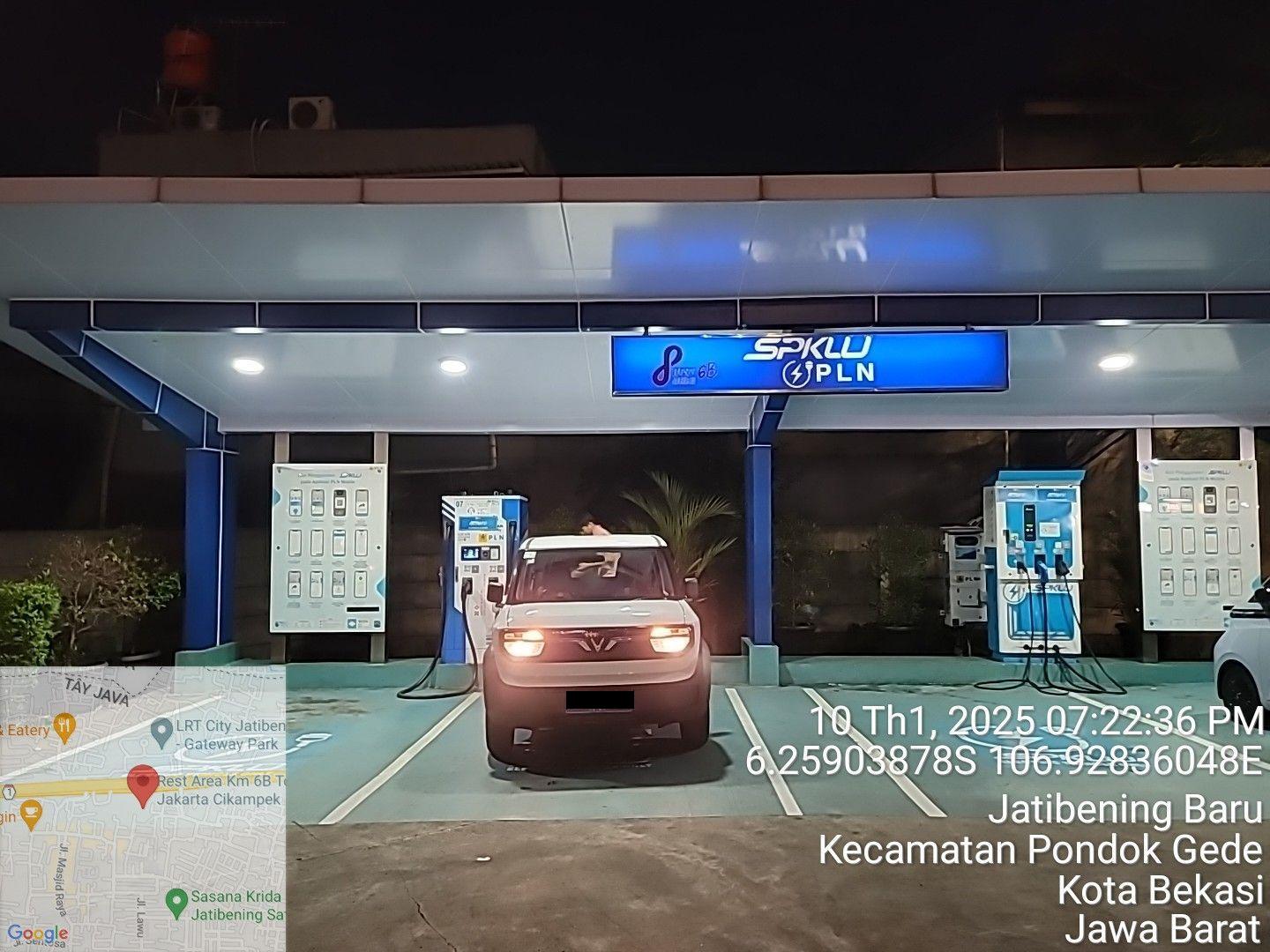 SPKLU Rest Area KM 6 Jakarta-Cikampek | Jalan Tol Jakarta - Bekasi ...