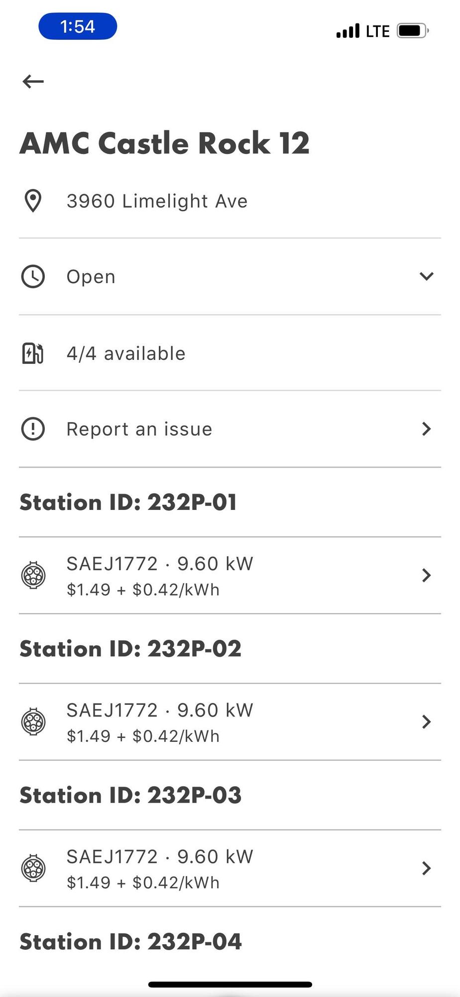 AMC Castle Rock 12 | Castle Rock, CO | EV Station