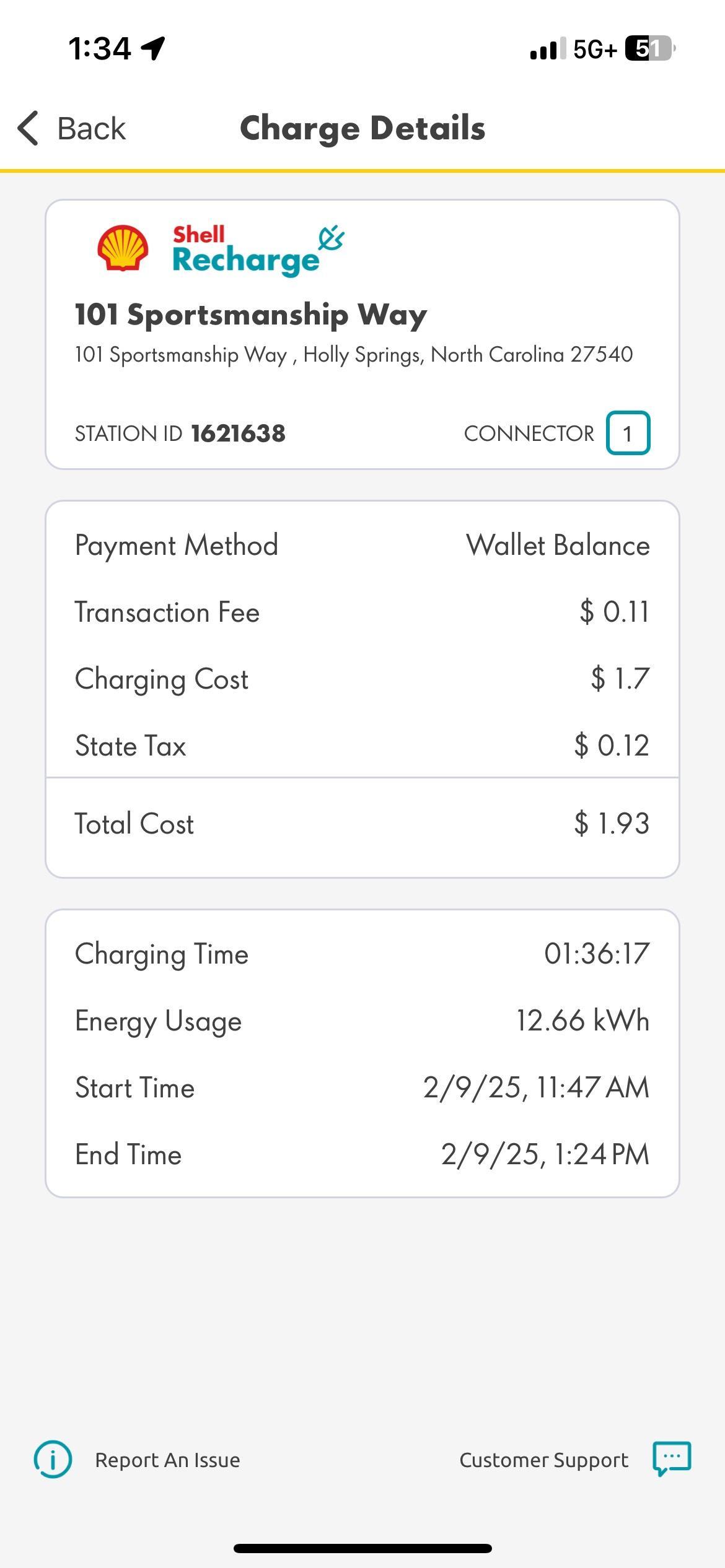 Ting Park | Holly Springs, NC | EV Station
