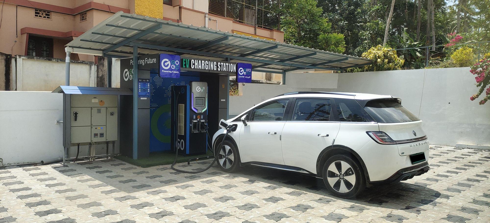 GOEC EV 60kw Charging Station | Ecocharge Hub | Kanjiramkulam, KL | EV Station