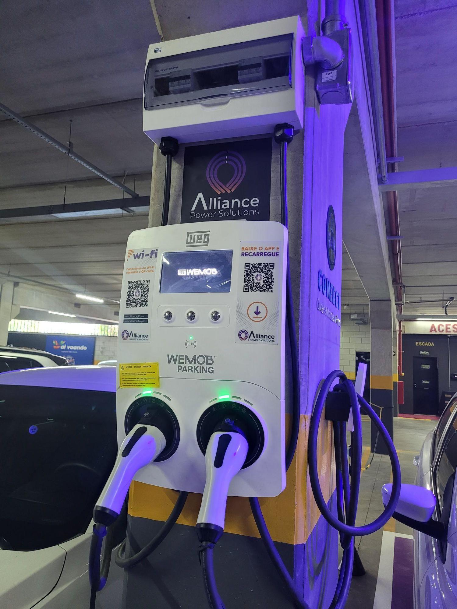 Estação de carregamento Alliance Power Solutions - Shopping 13 de Maio ...