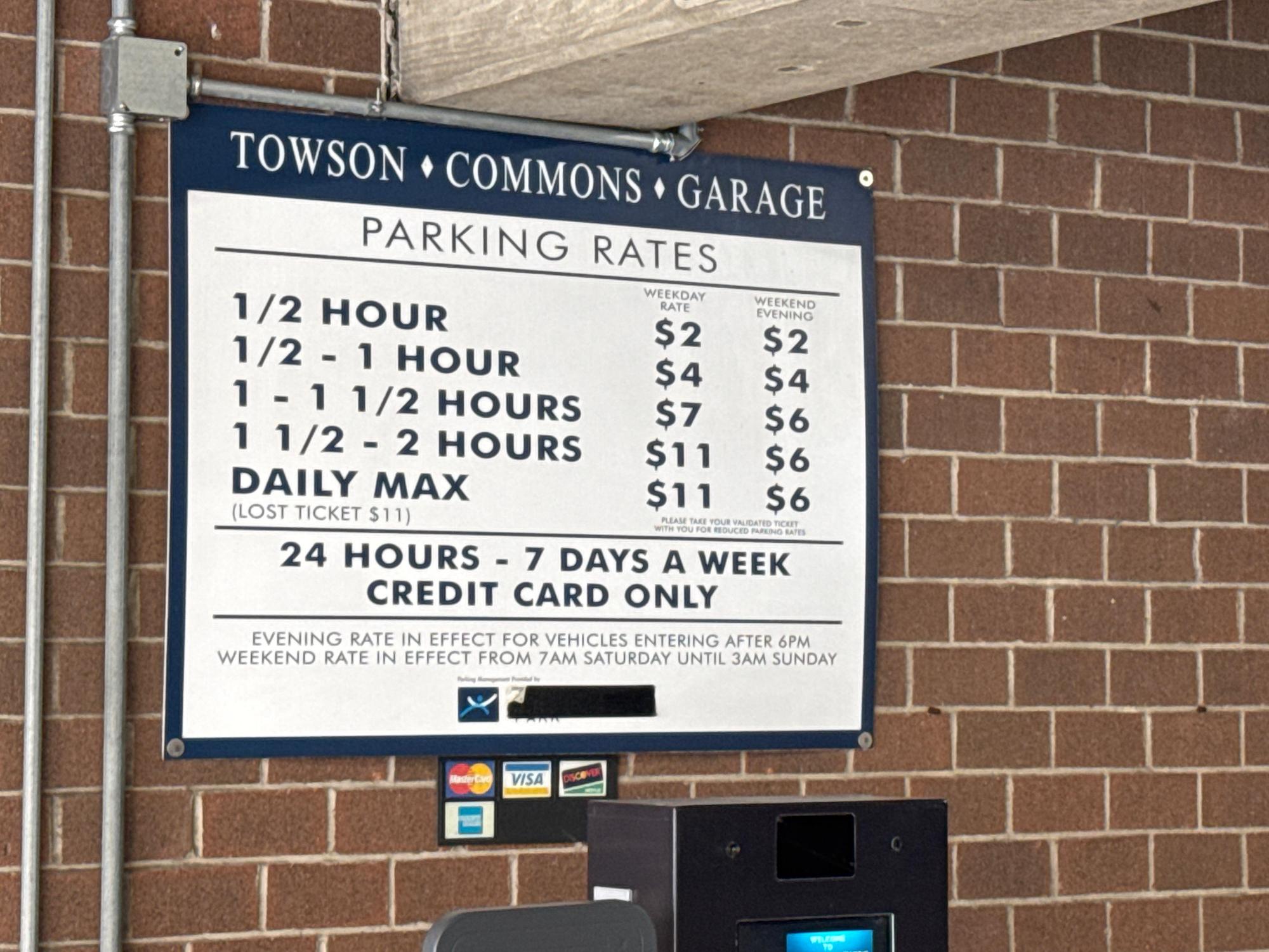 Towson Commons Parking Garage | Towson, MD | EV Station