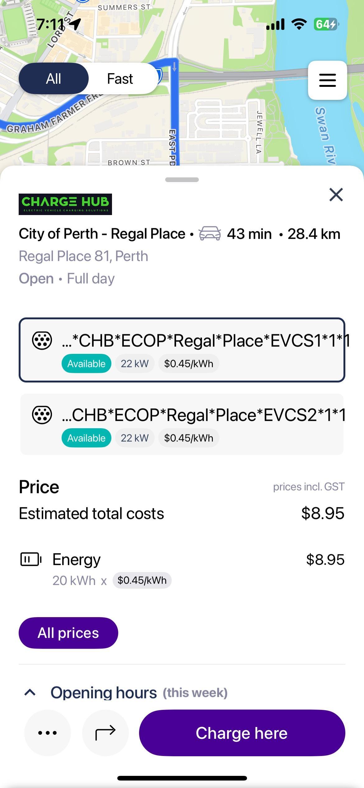 Regal Place - City Of Perth Parking | Perth, WA | EV Station