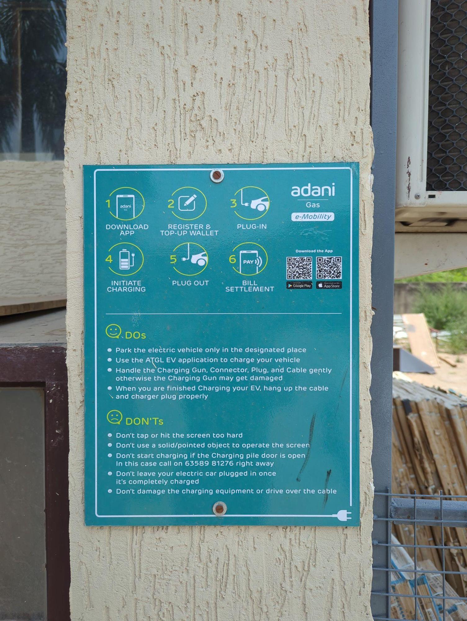 Adani Fast Charger 30kw At Hotel Shivjot | Kharar, PB | EV Station