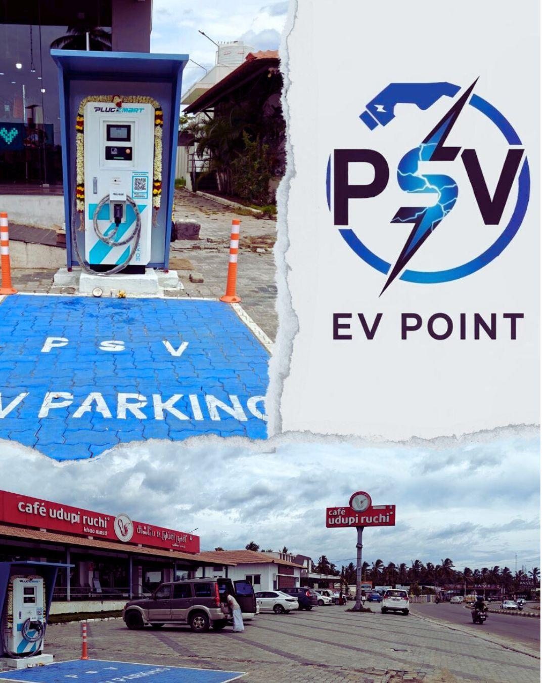 PSV EV POINT-3 , Cafe Udupi Ruchi Restaurant | Bilichi, TN | EV Station