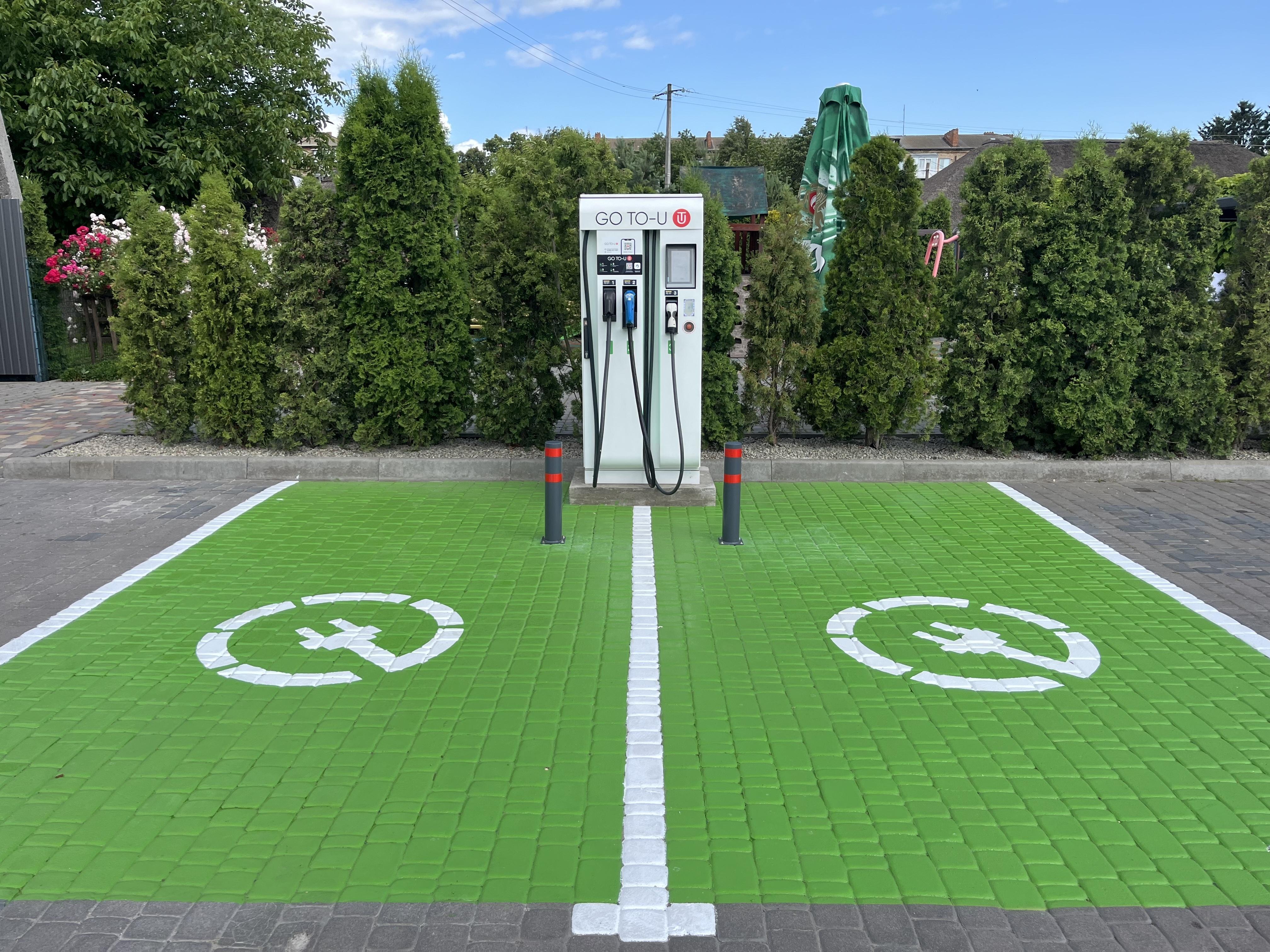 Mega Sport внутрішній двір | Uzyn, Kyivs'ka oblast | EV Station