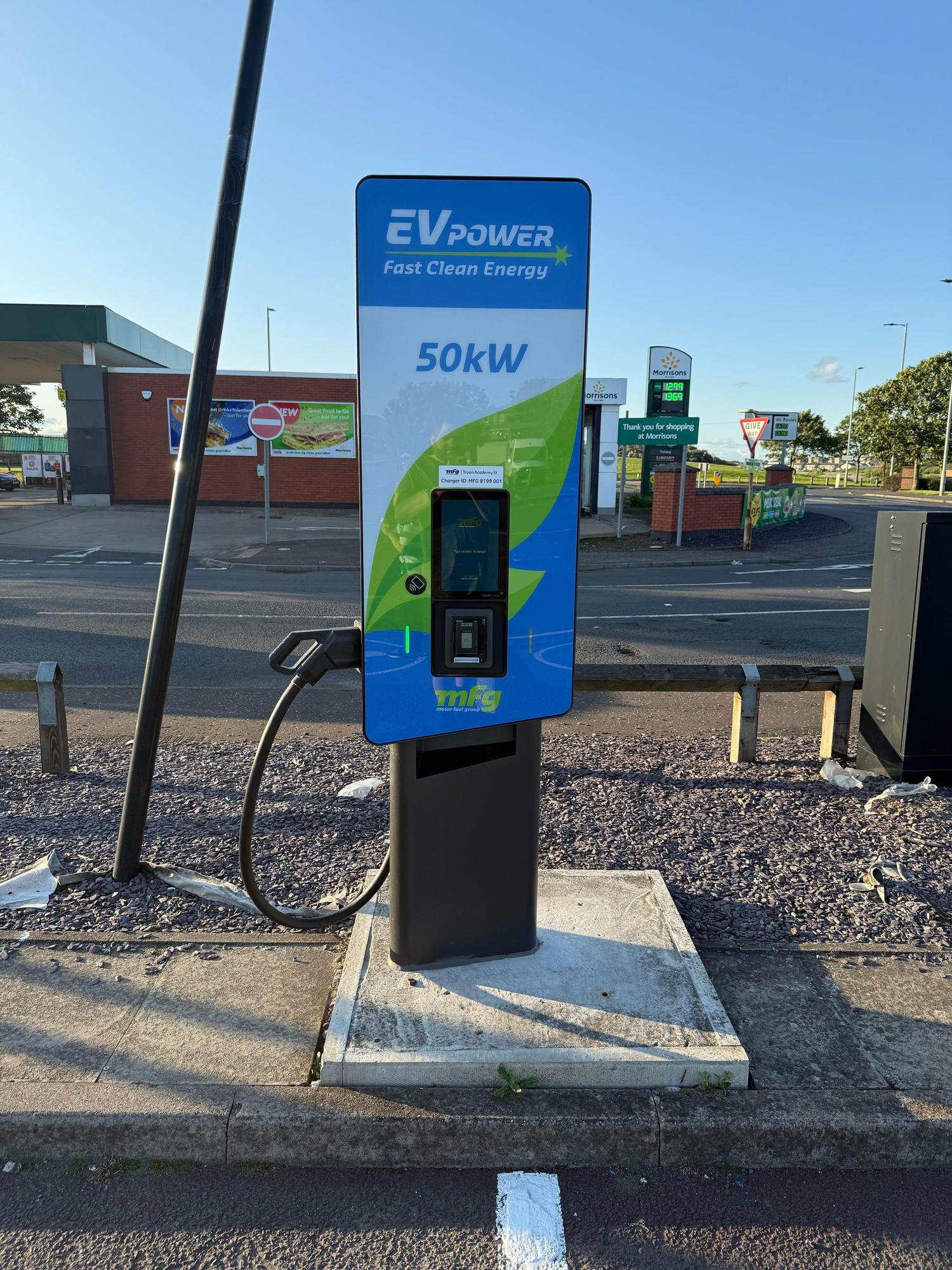 Morrisons Troon | 10 Dukes Rd, Troon, KA10 6QX, UK | EV Station