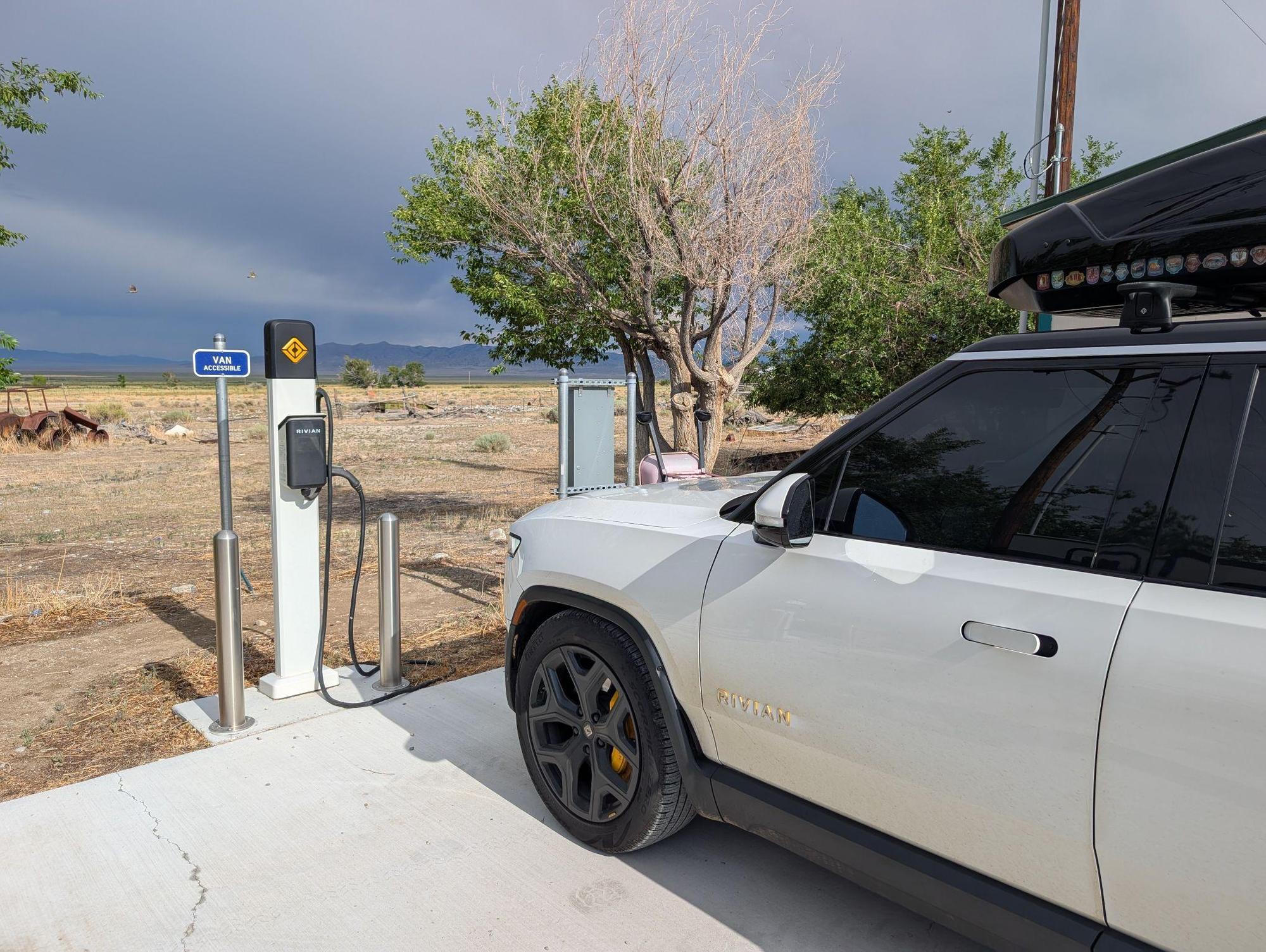 Whispering Elms RV Park | Baker, NV | EV Station