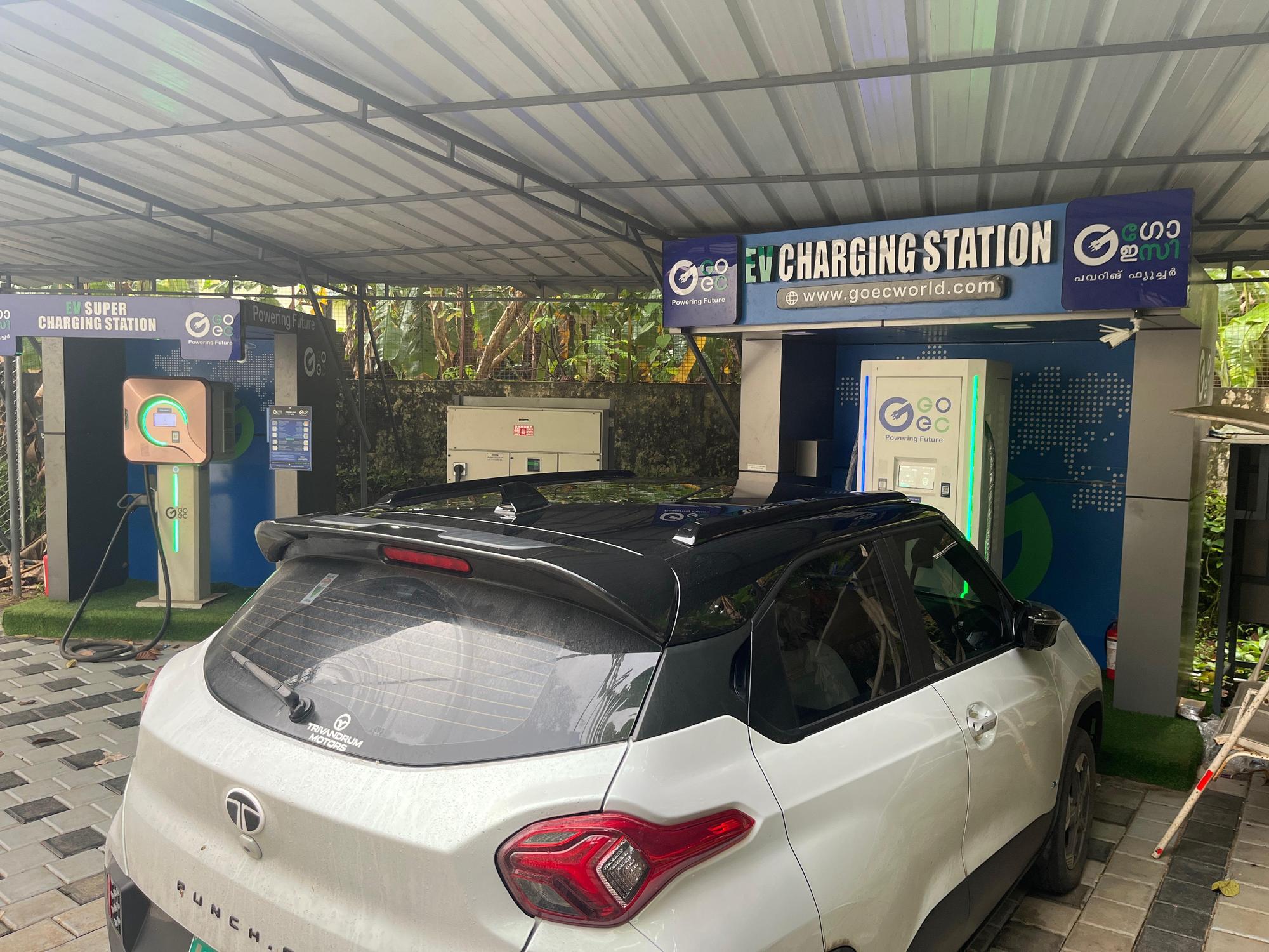 GO EC QuikEnergy EV super charging station | Chengannur, KL | EV Station