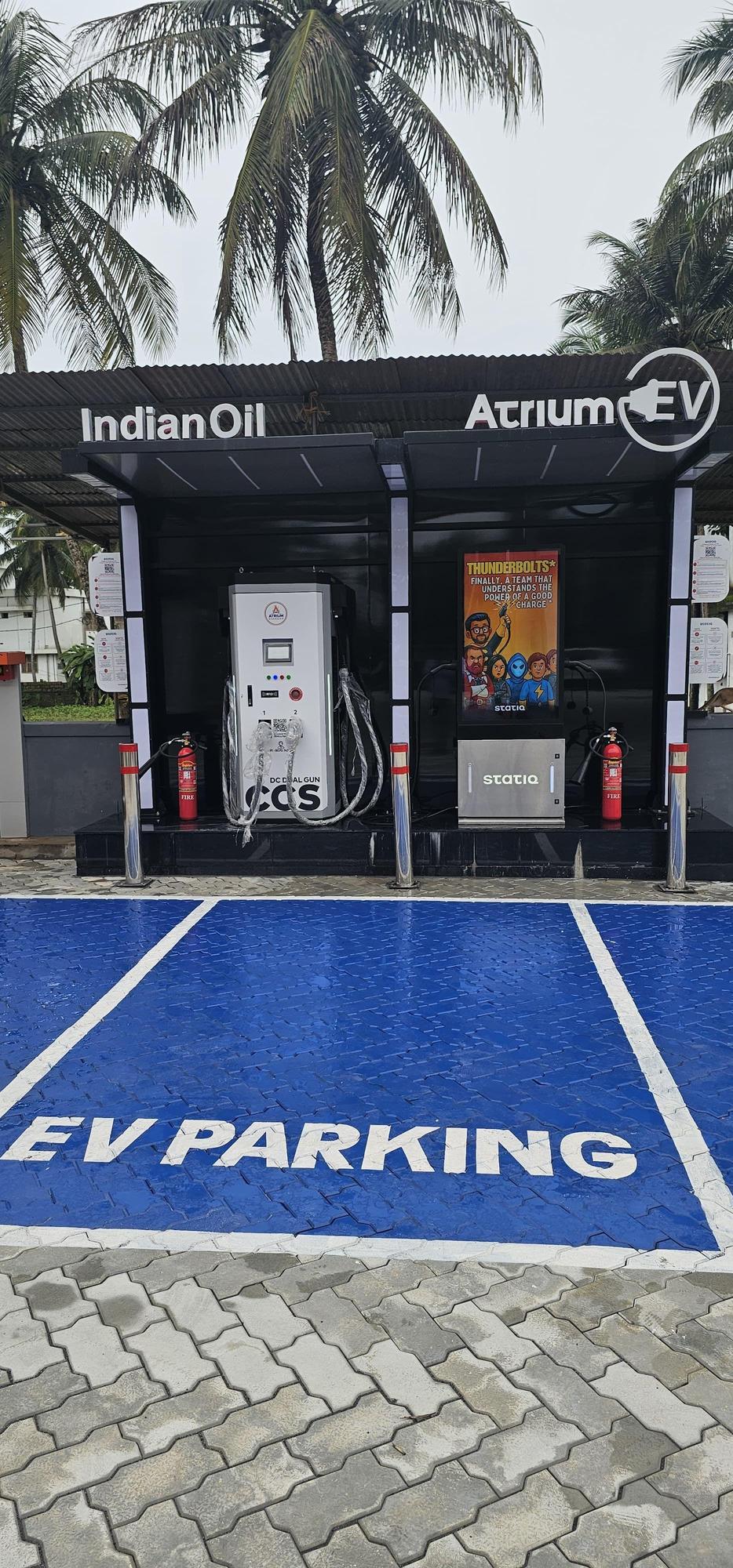 Indian oil Dealer: Atrium Energies Statiq charging Station | Padne, KL ...