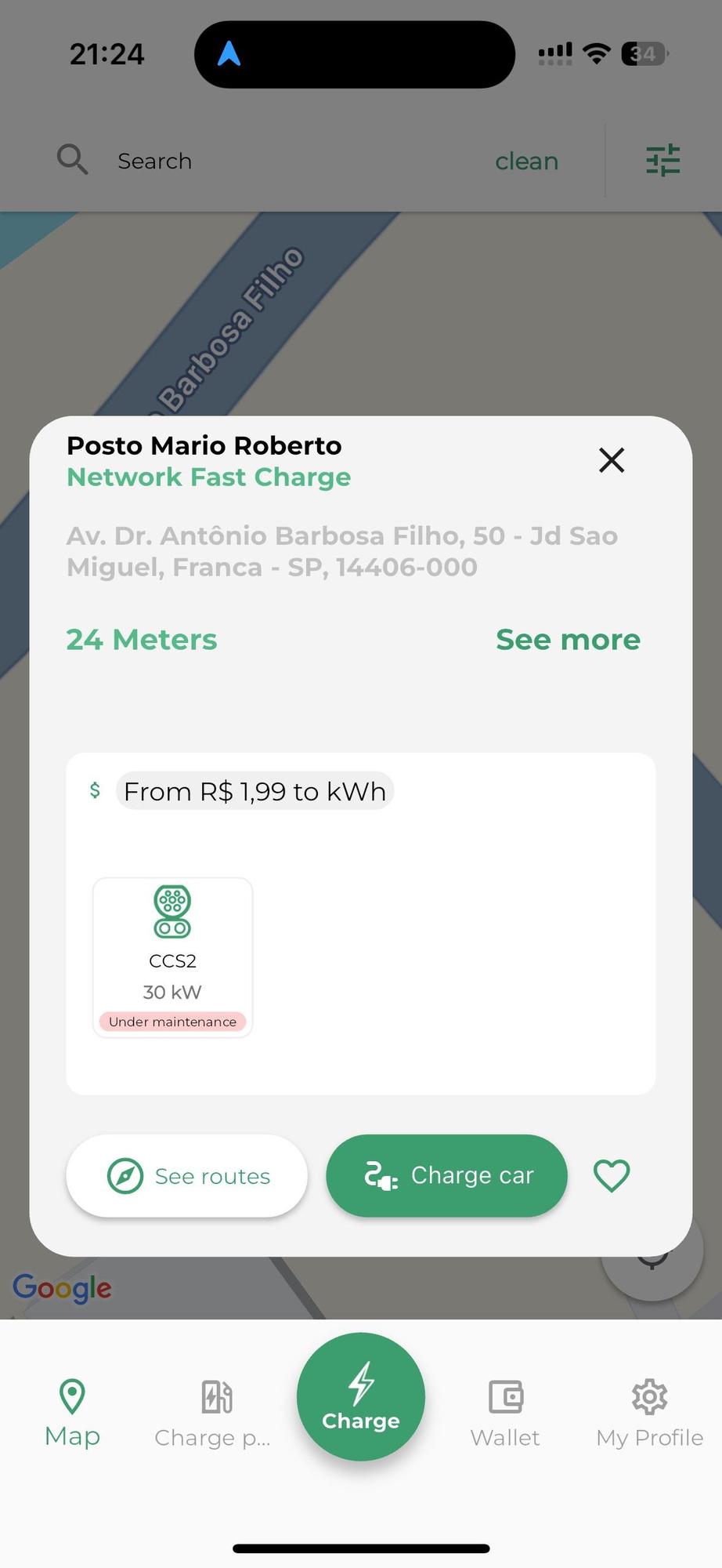 Zletric | Franca Posto Pit Stop Mario Roberto | Av. Dr. Antônio Barbosa Filho, 50 - Jd Sao ...