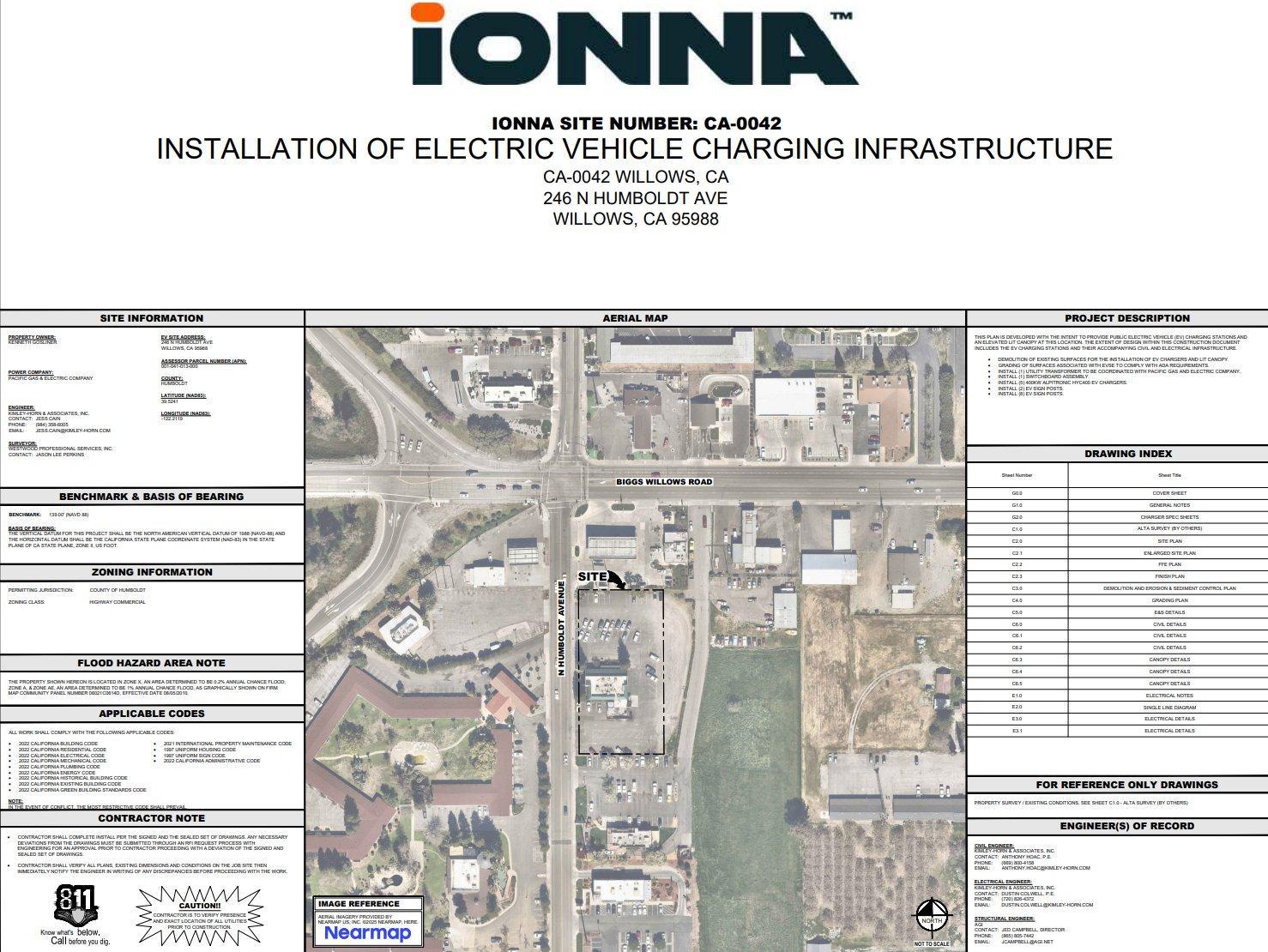 IONNA Willows Rechargery (Coming Soon) | Willows, CA | EV Station