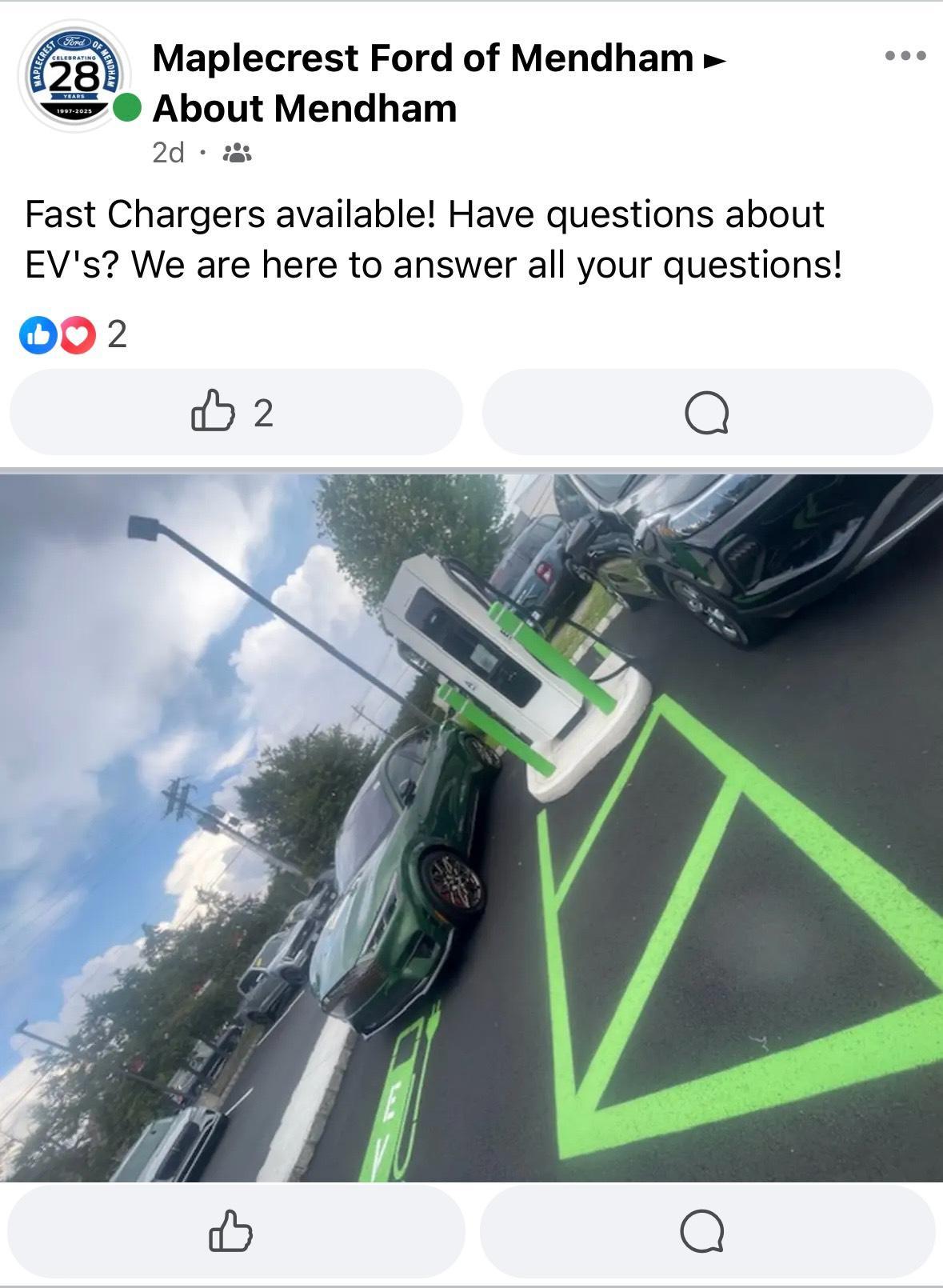 Maplecrest Ford | Mendham, NJ | EV Station
