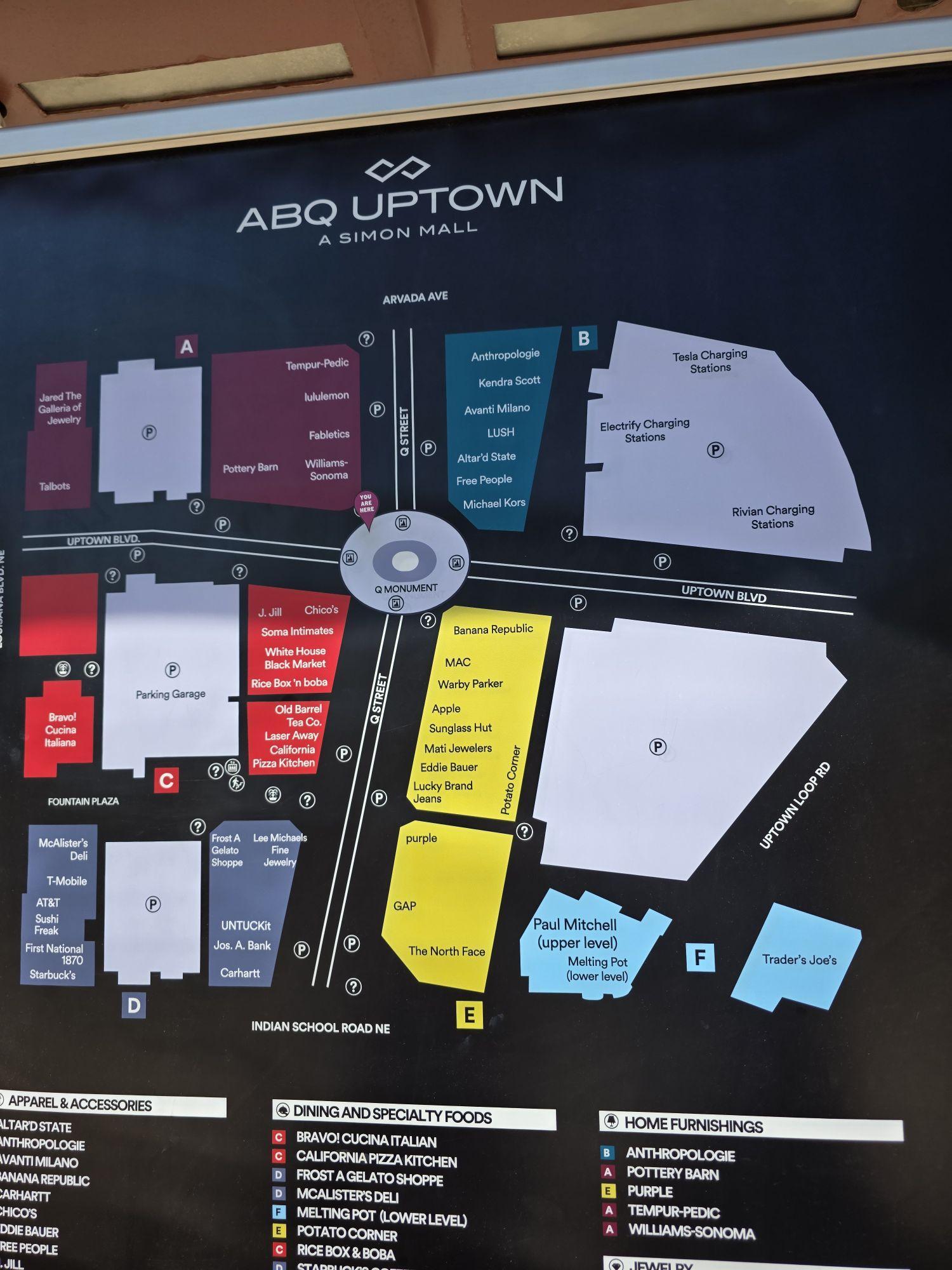 ABQ Uptown Mall (1) | Albuquerque, NM | EV Station