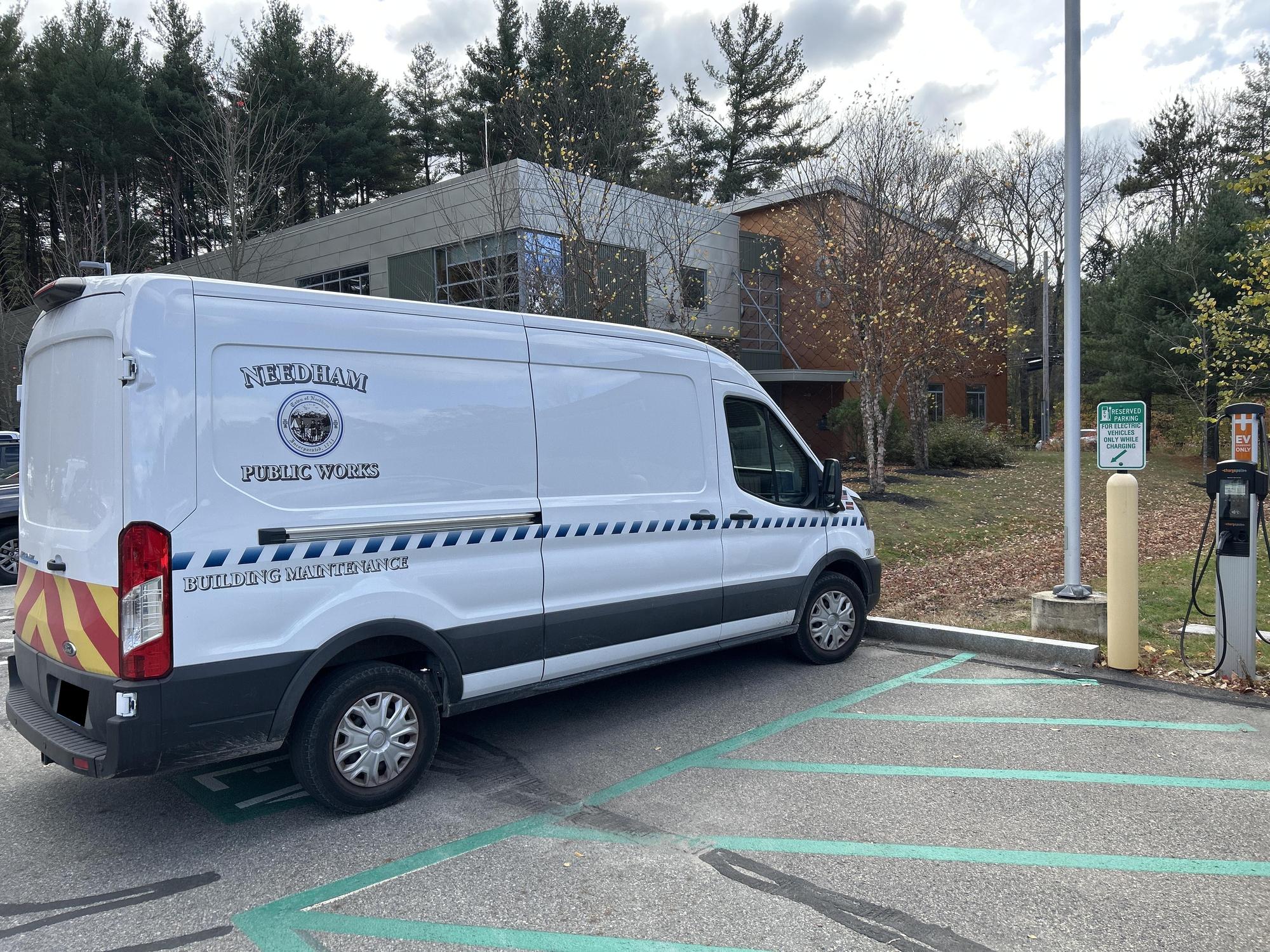 Needham Public Works Department | Needham, MA | EV Station
