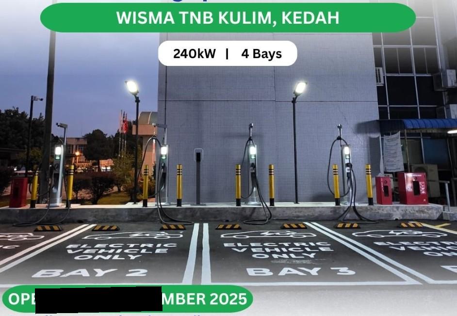 TNB Electron | Wisma TNB Kulim (240 kW DC) | Kulim, Kedah | EV Station