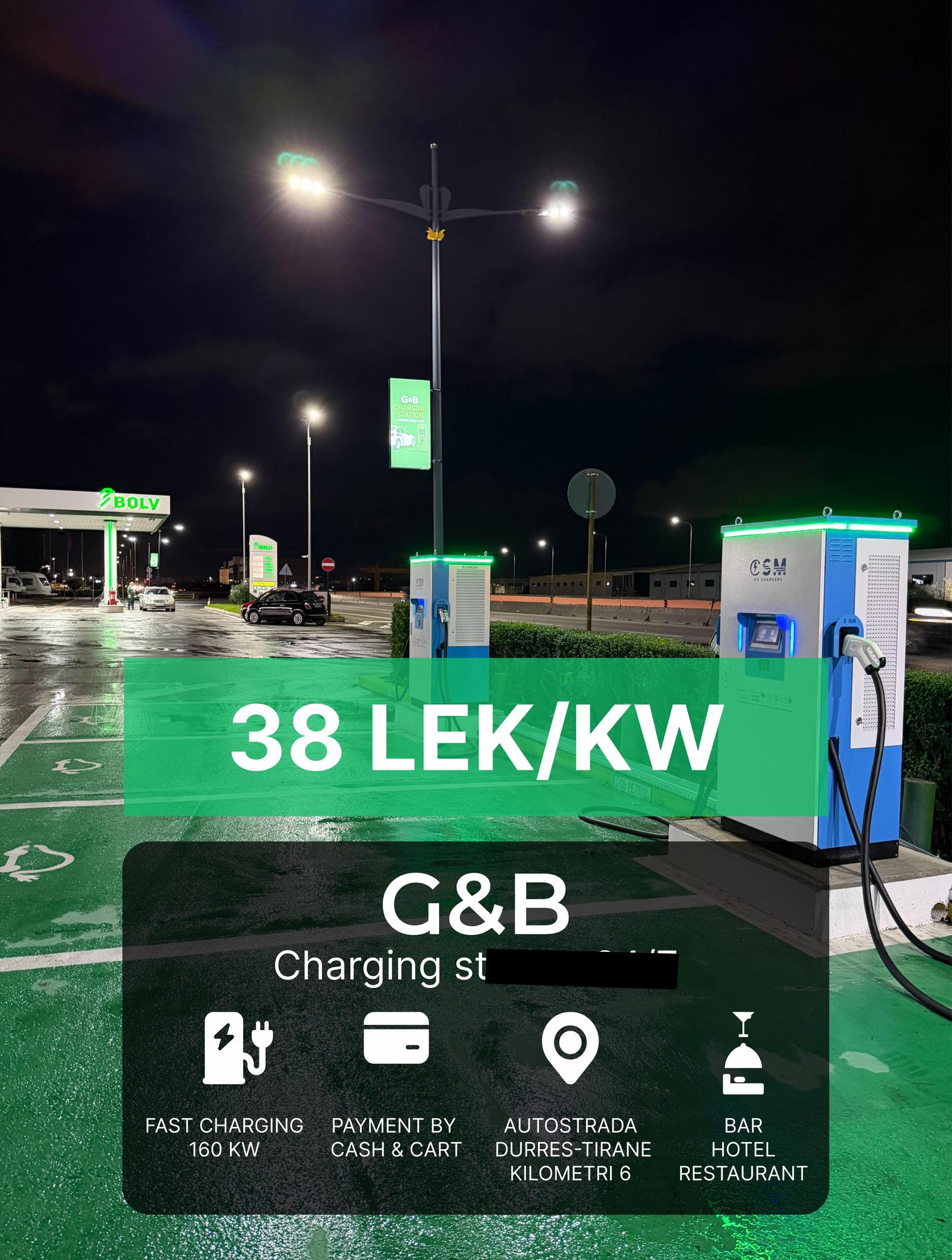 G&B Charger | Durrës, Qarku i Durrësit | EV Station