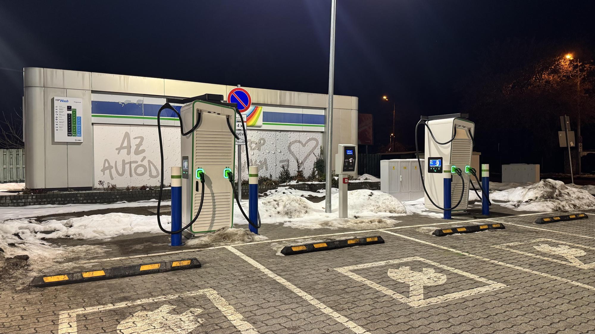 OMV max. 200 kW CCS2 x4 | Szentendrei út-Czetz J. U. Sarok, 1039 ...
