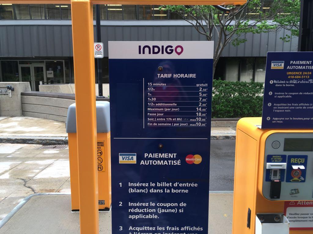 Indigo Stationnement 1134 Grande-Allée | Ville de Québec, QC | EV Station