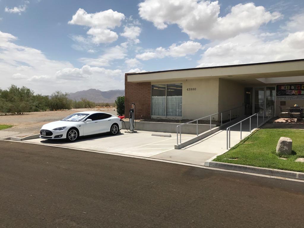 Lake Tamarisk Library | Desert Center, CA | EV Station
