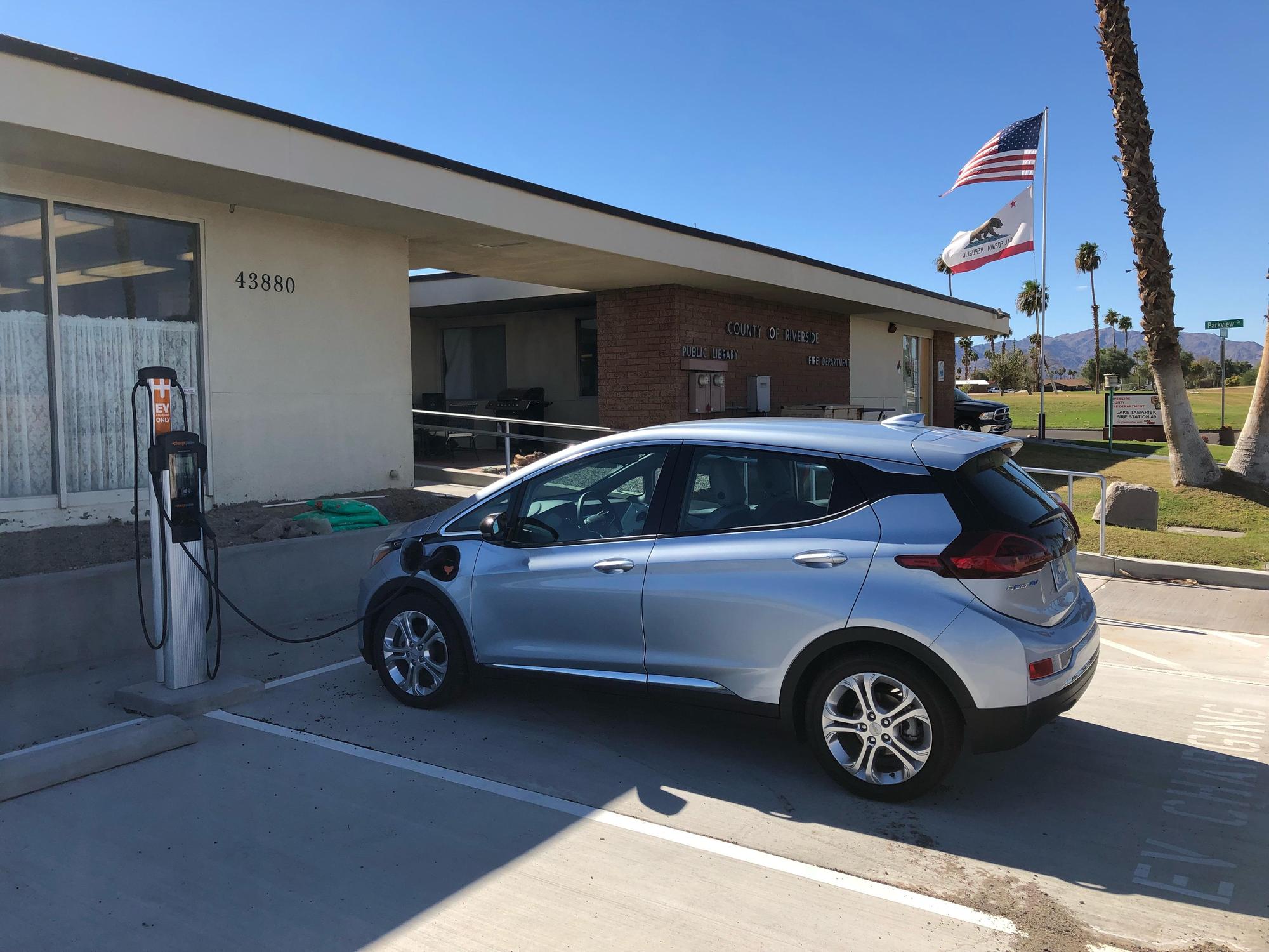 Lake Tamarisk Library | Desert Center, CA | EV Station