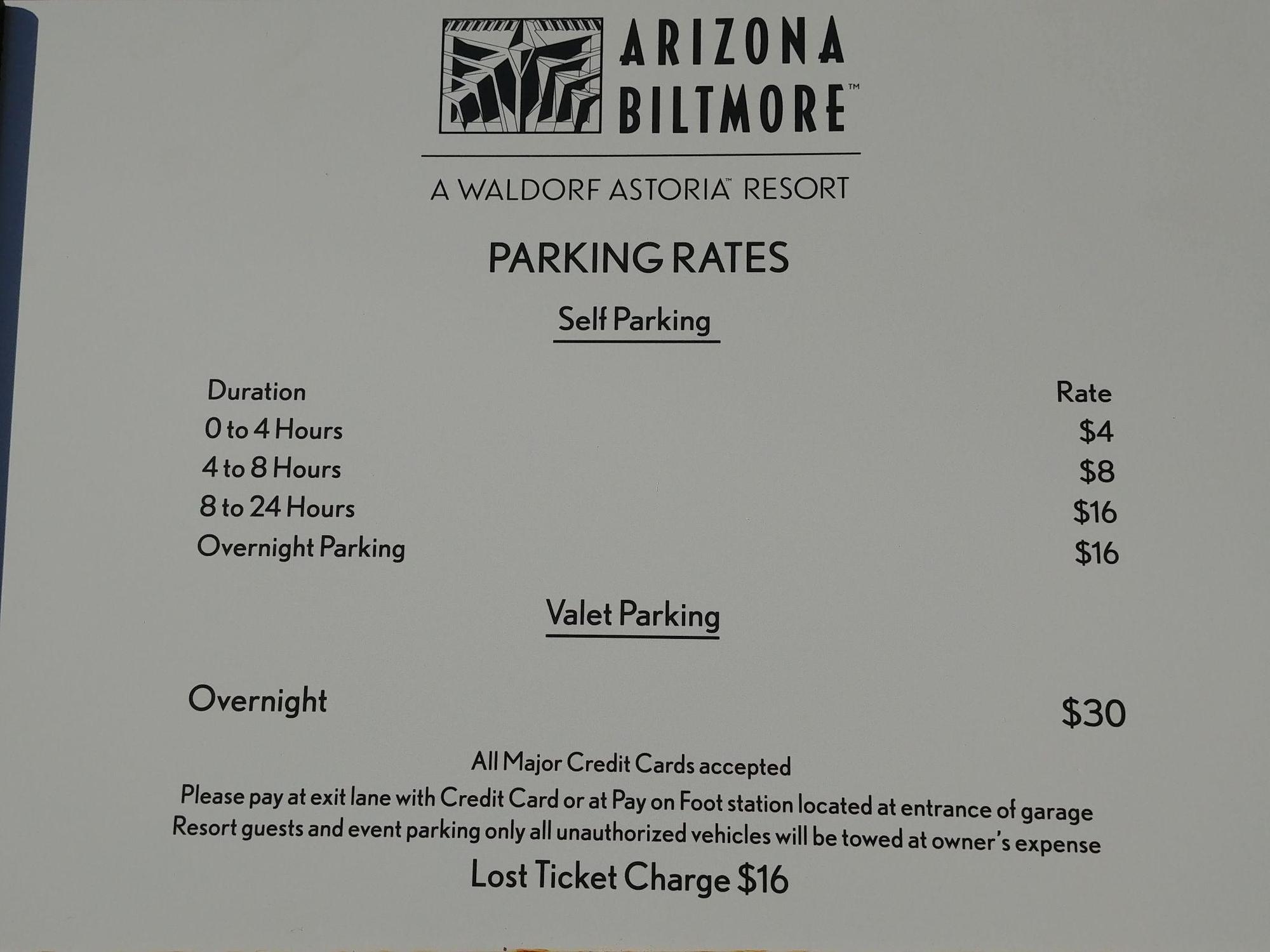 Arizona Biltmore Parking Garage | Phoenix, AZ | EV Station