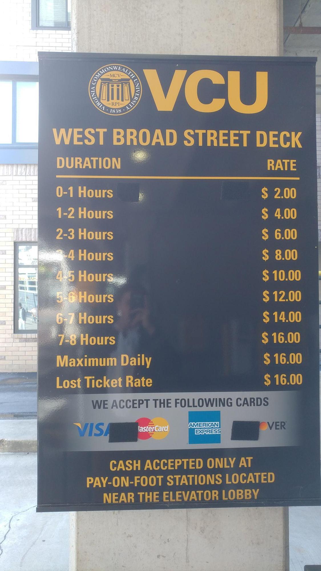 VCU West Broad Street Parking Deck | Richmond, VA | EV Station