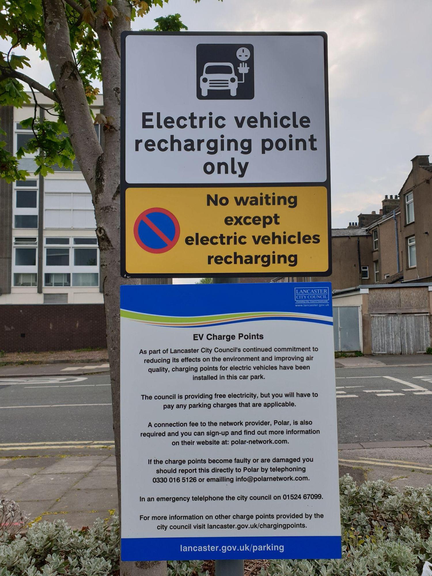 Morecambe Library | 38 Central Dr, Morecambe LA4 5JX, UK | EV Station