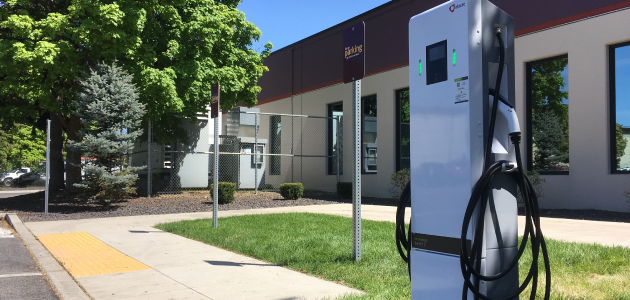 STCU Administrative Offices - Rear | Liberty Lake, WA | EV Station