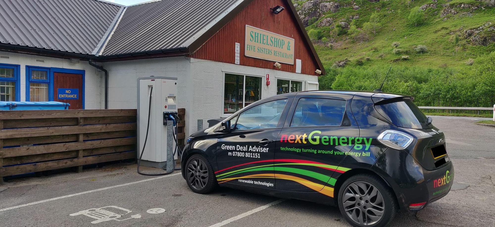 Chocolates of Glenshiel Services | Shiel Lodge, Scotland | EV Station