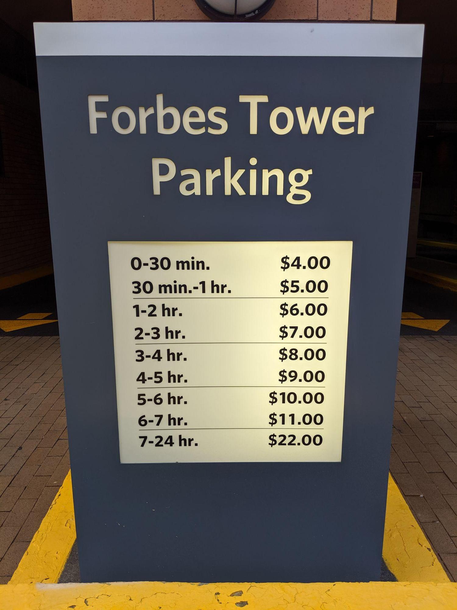 Forbes Tower Parking | Pittsburgh, PA | EV Station