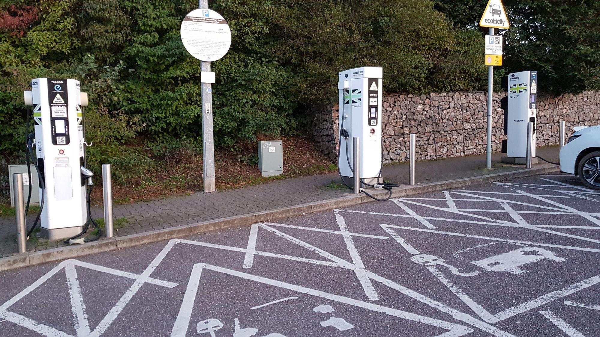Moto Exeter (2) | Exeter, England | EV Station
