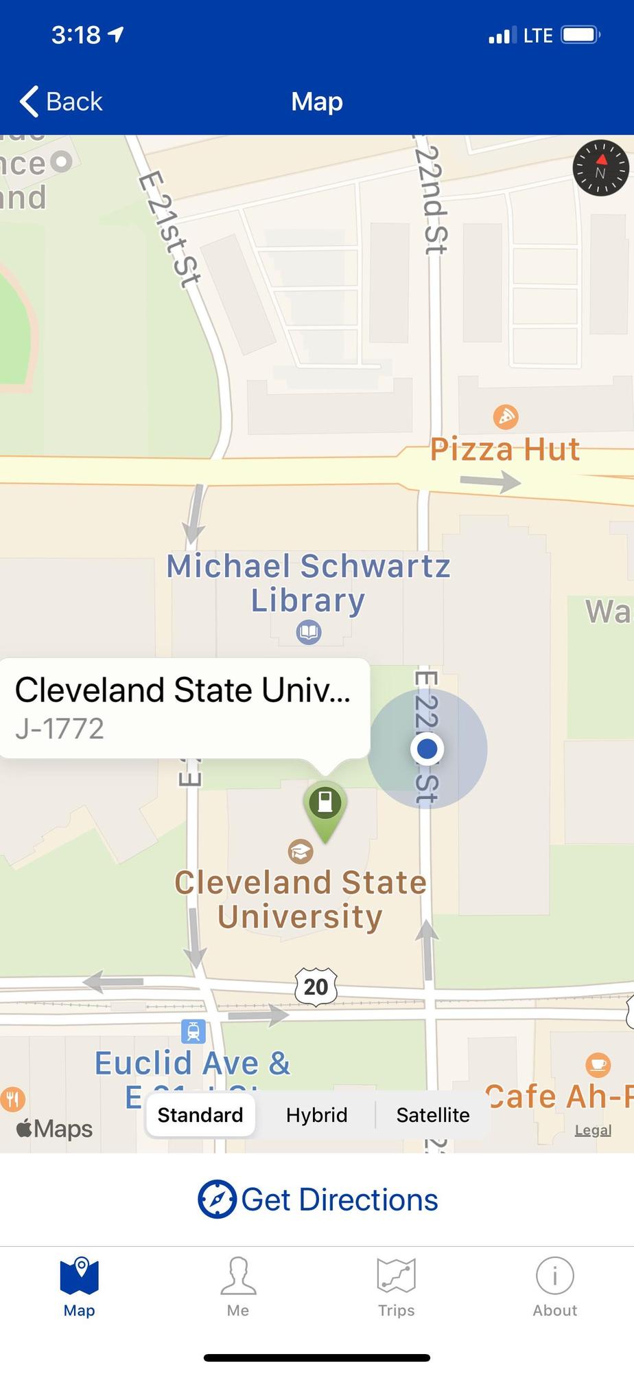 Cleveland State Map