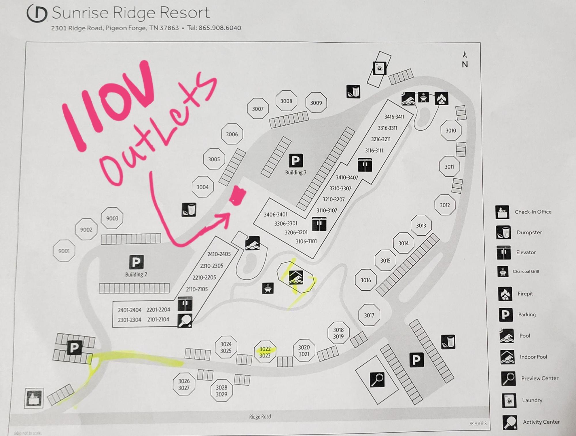 Sunrise Ridge Resort | Sevierville, TN | EV Station