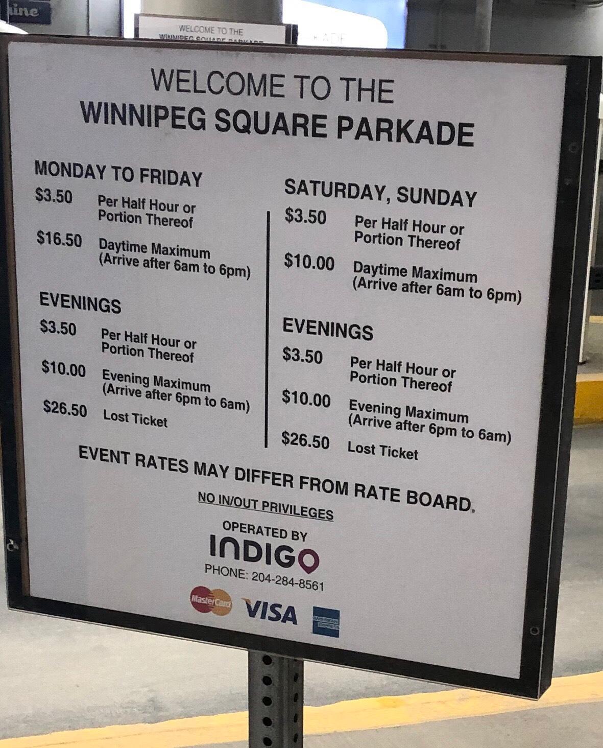 Winnipeg Square Parkade | Winnipeg, MB | EV Station