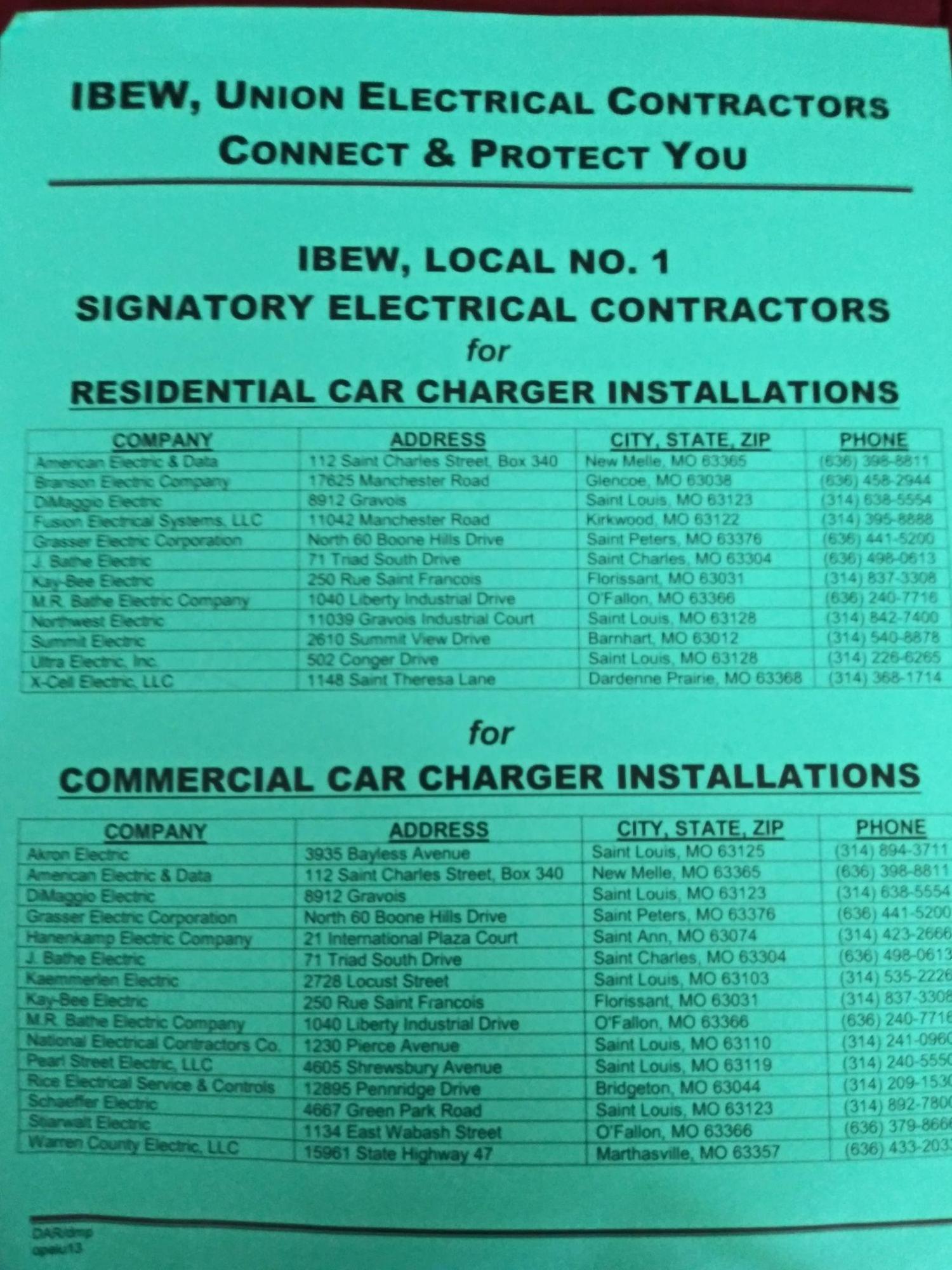 IBEW Local 1 - West | St. Louis, MO | EV Station