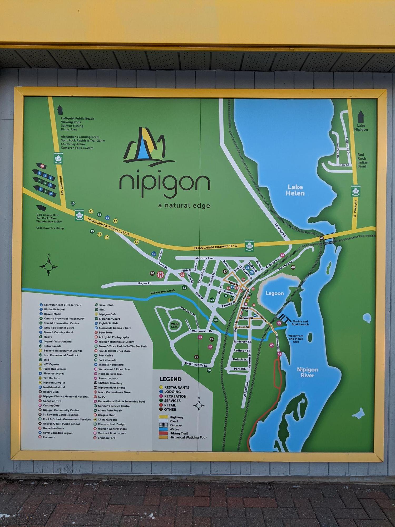 The Nipigon Tourist Information Centre | Nipigon, ON | EV Station