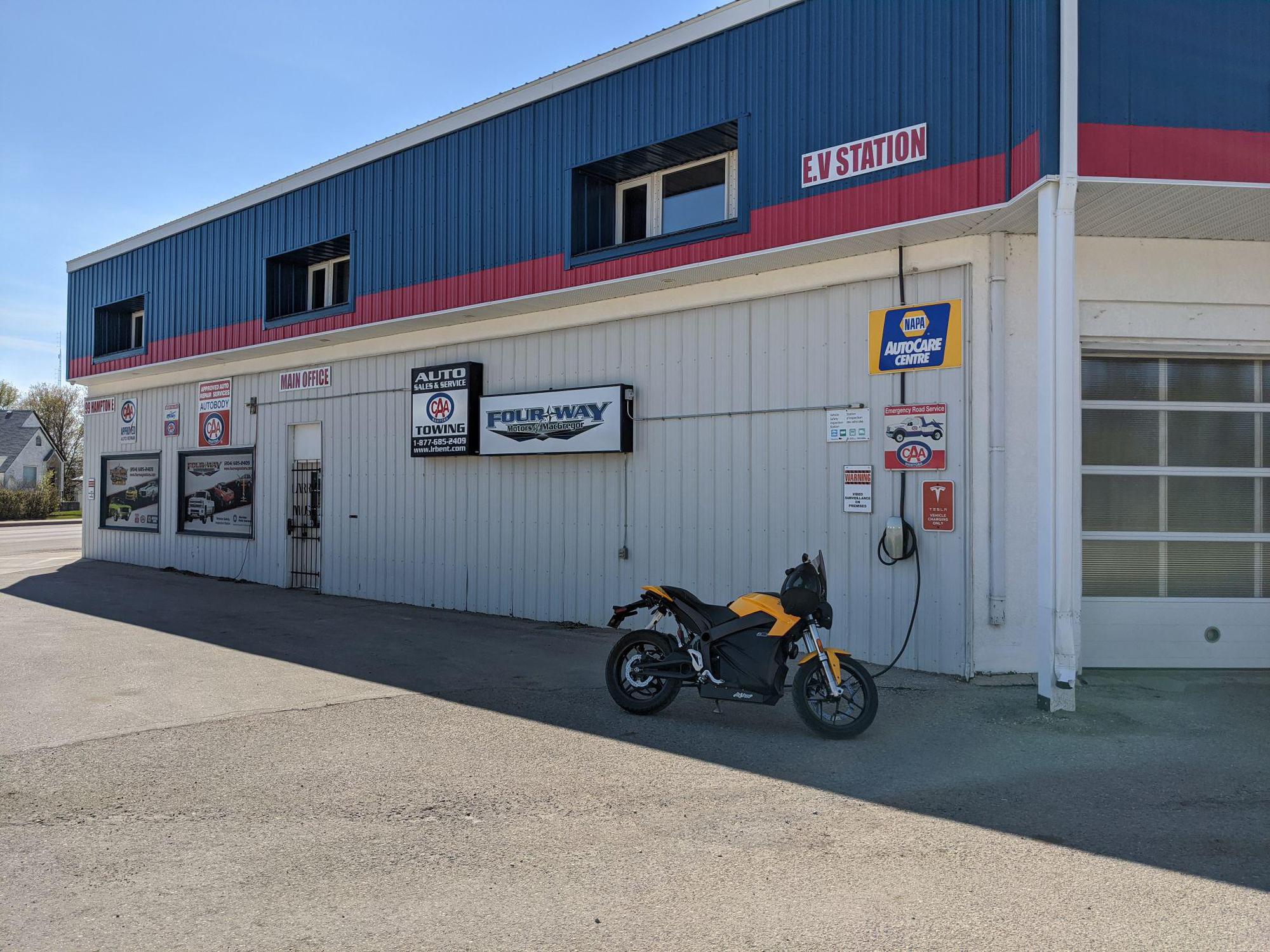 Four Way Motors | MacGregor, MB | EV Station