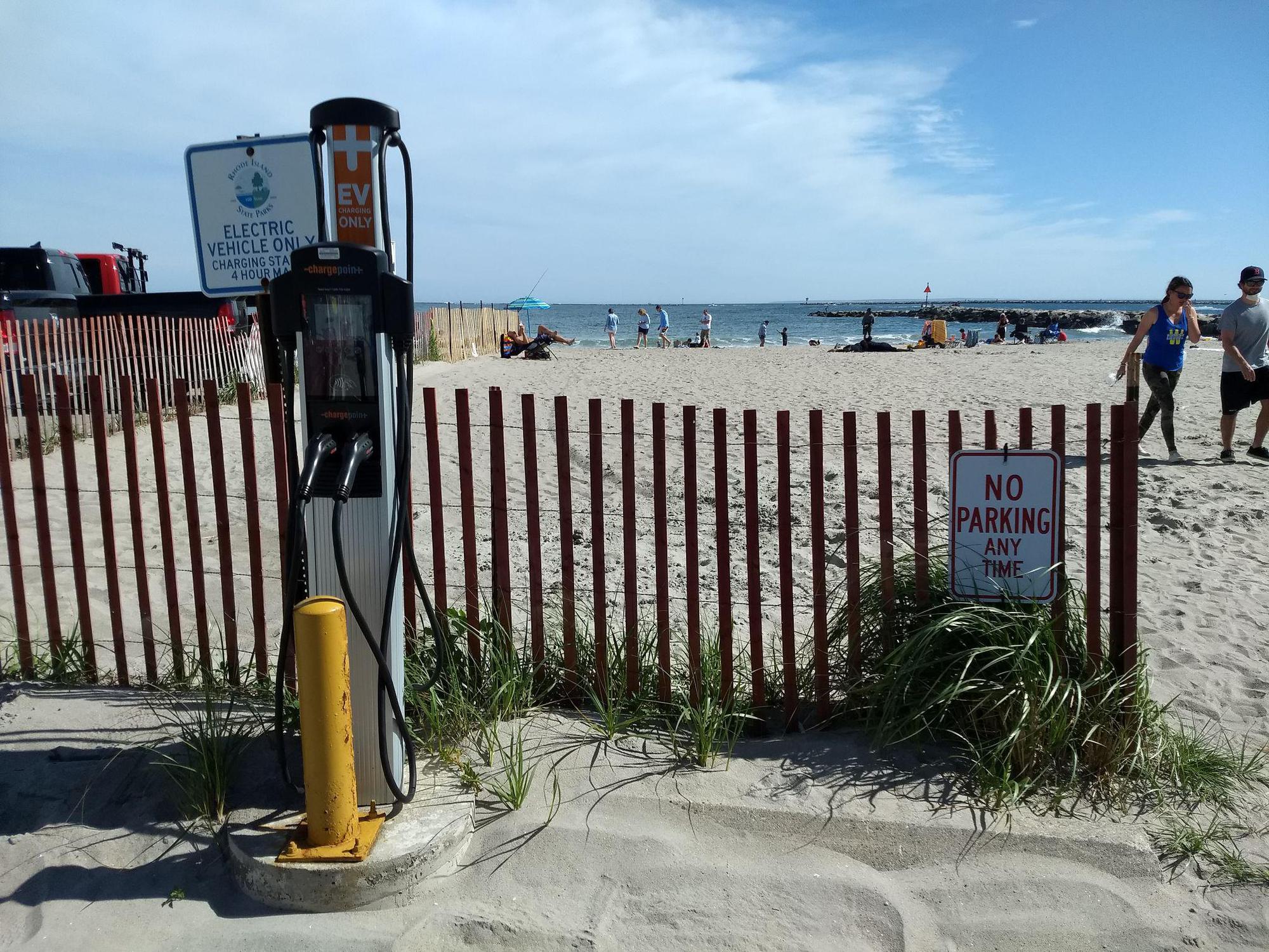 Salty Brine Beach State Park | Narragansett, RI | EV Station