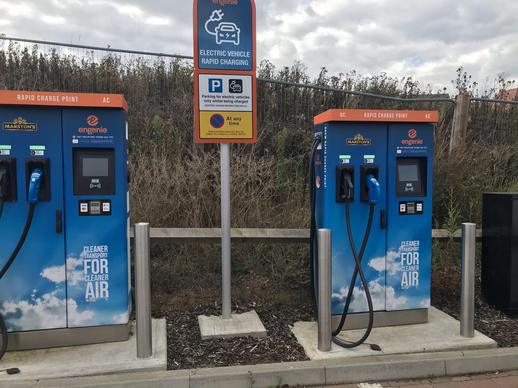 Spring River Pub Swanscombe | Ebbsfleet Valley, England | EV Station
