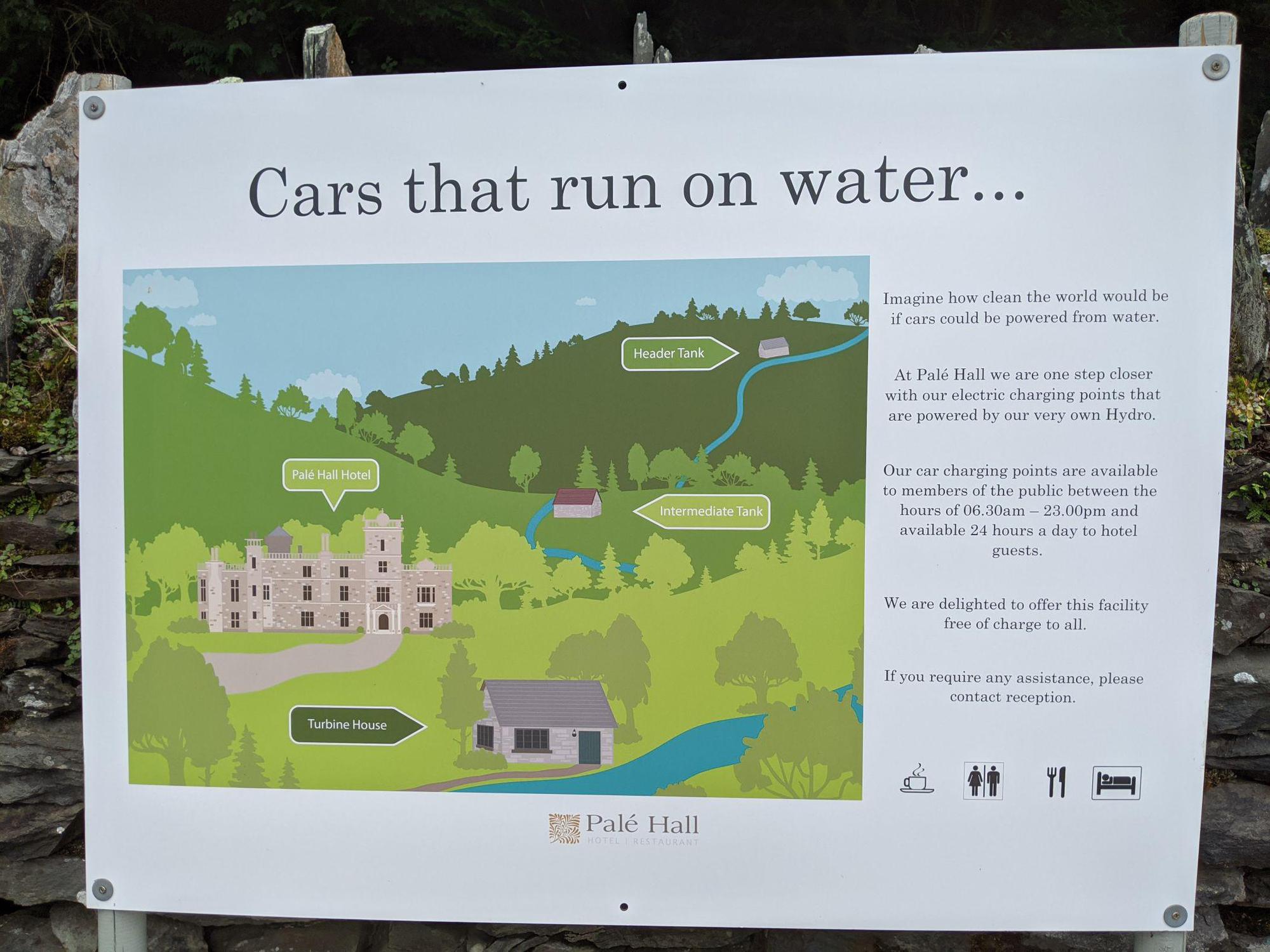 Palé Hall Hotel | Palé Estate, Llandderfel, Bala LL23 7PS, UK | EV Station