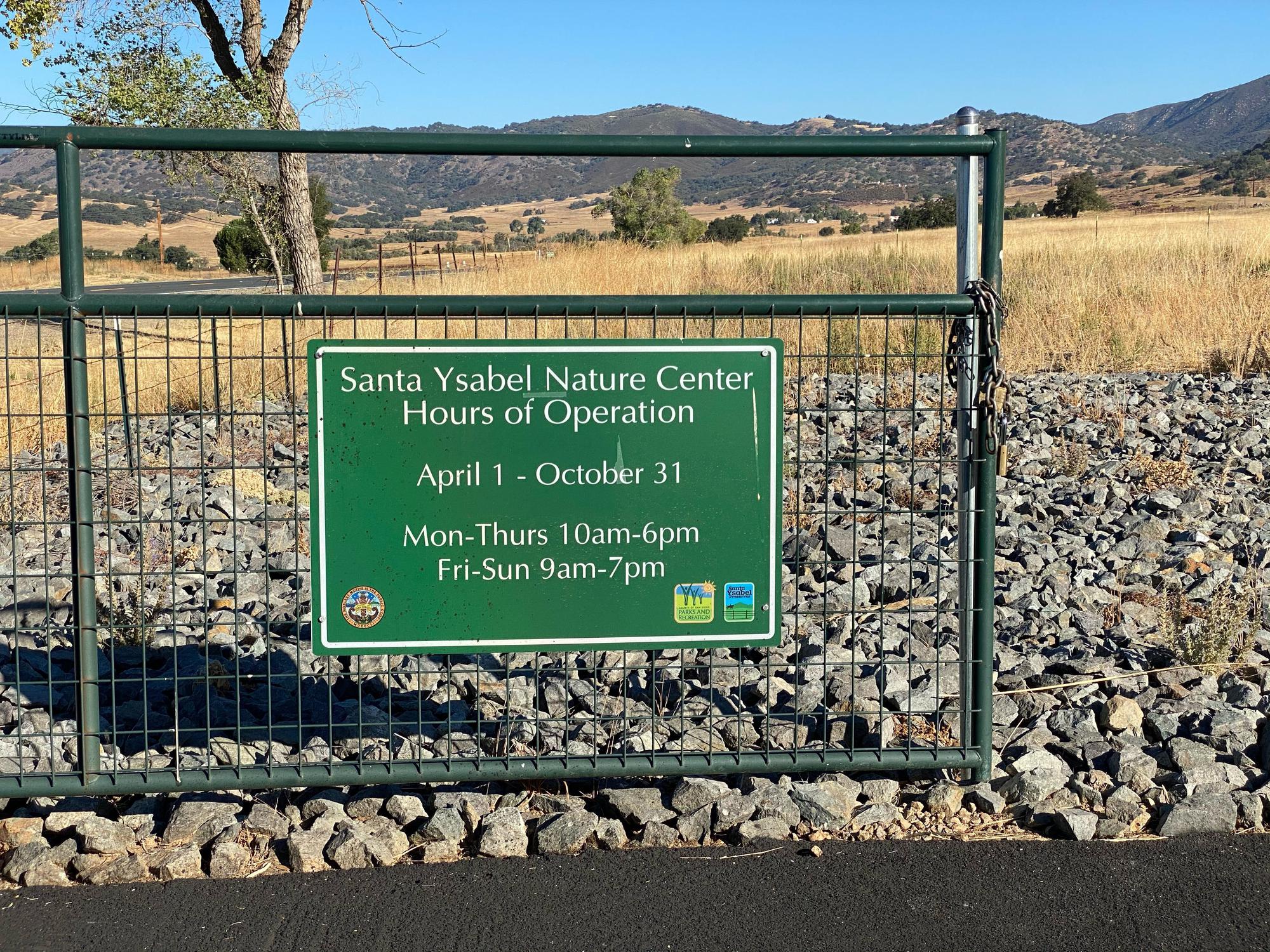 Santa Ysabel Nature Center | Santa Ysabel, CA | EV Station