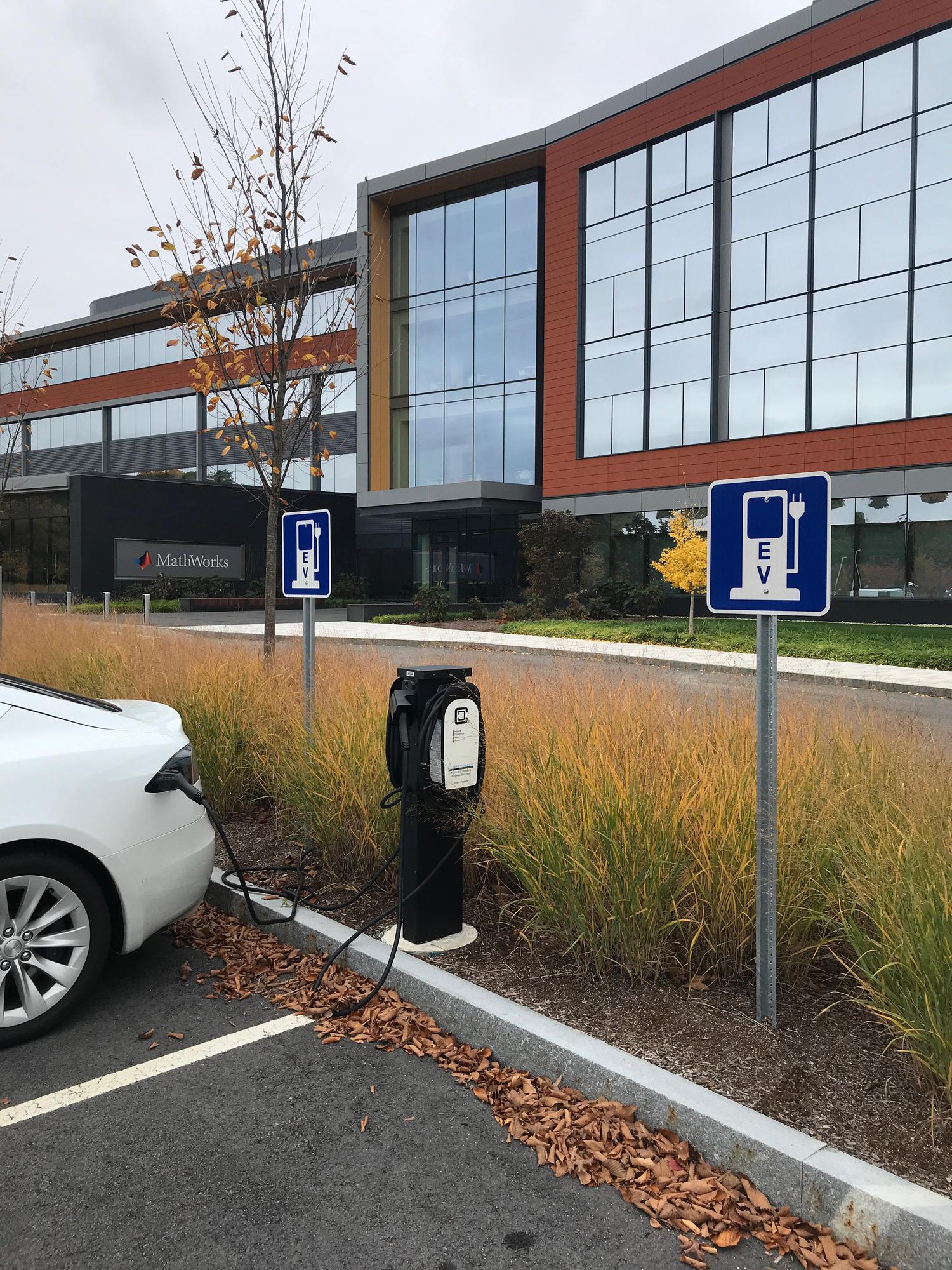 MathWorks Lakeside Campus Visitor Parking | Natick, MA | EV Station