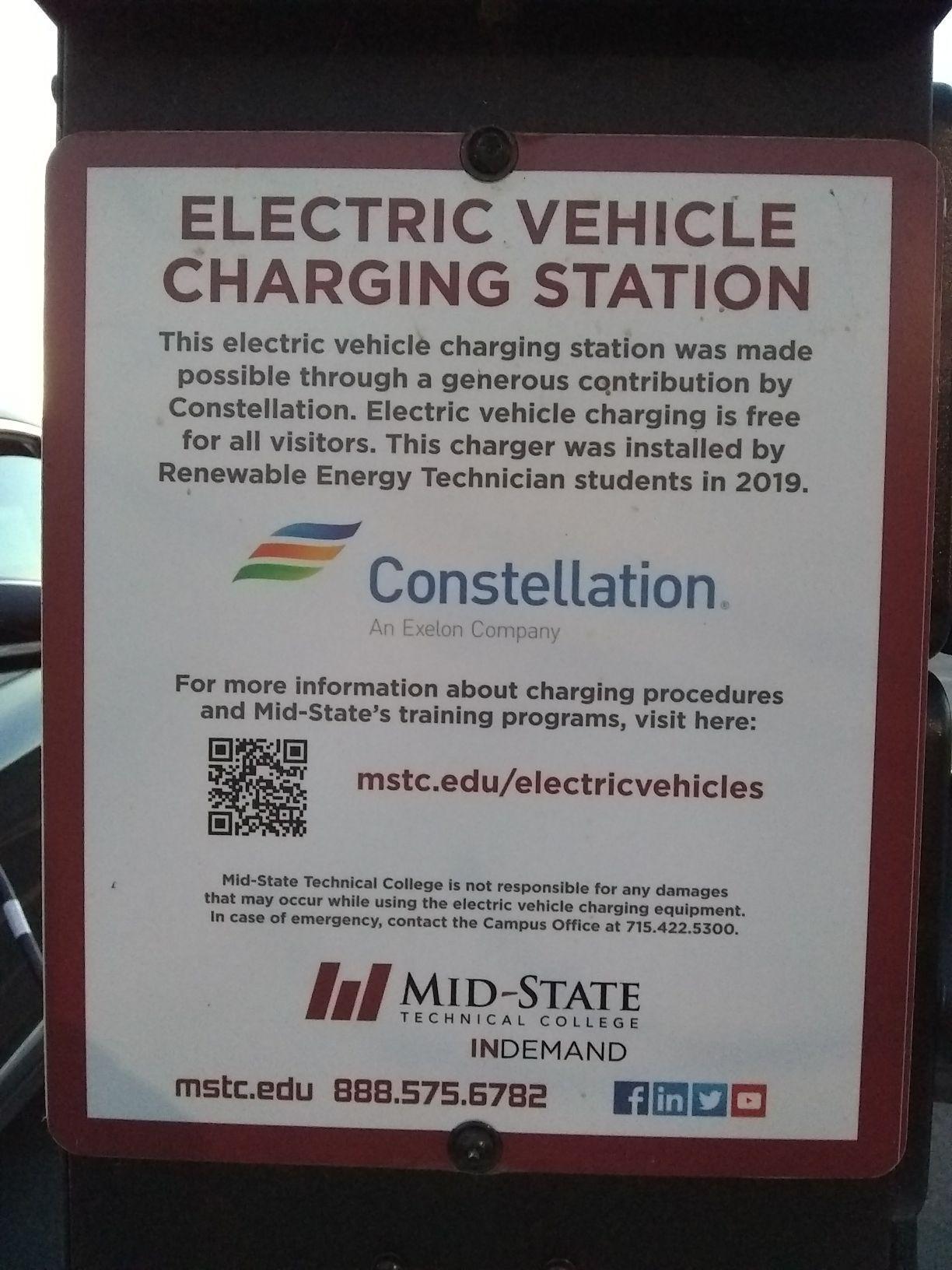 Mid-State Technical College | Marshfield, WI | EV Station